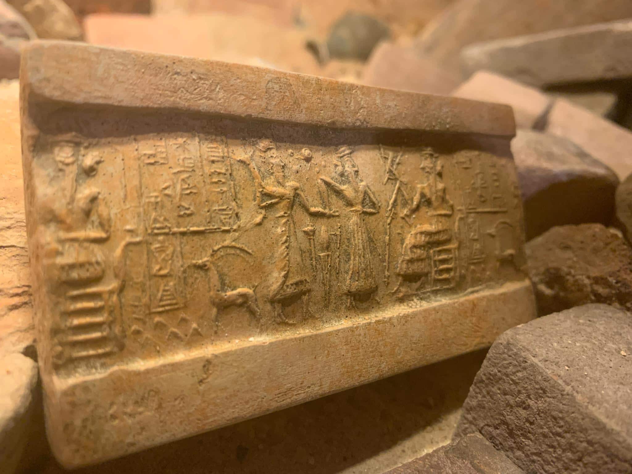 Sumerian cylinder seal impression replica - VA 243 - constellation of ...