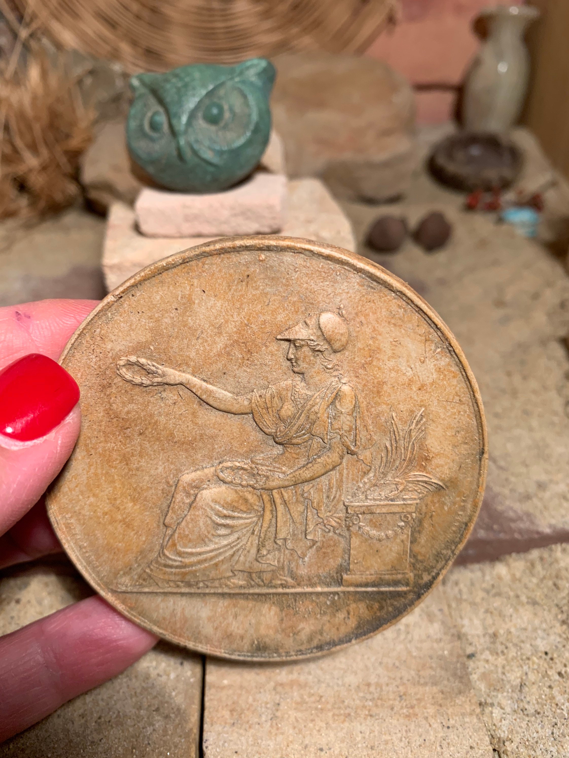 Athena / Athene Greek goddess & mascot owl replica amulet from the ...