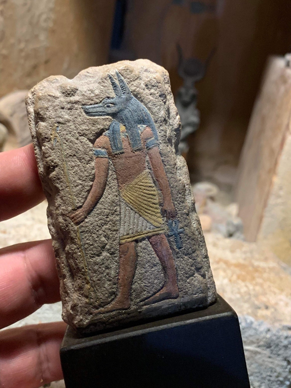 Egyptian art - Anubis - A relief sculpture of the ancient mummification ...