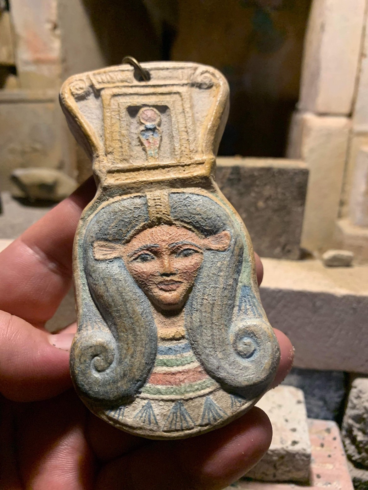 Egyptian art - Hathor / Het-Hur- Goddess of love and music. Hanging ...