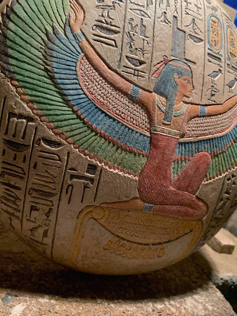 Isis - Egyptian art - Goddess of powerful magic & mothers. Wall feature ...