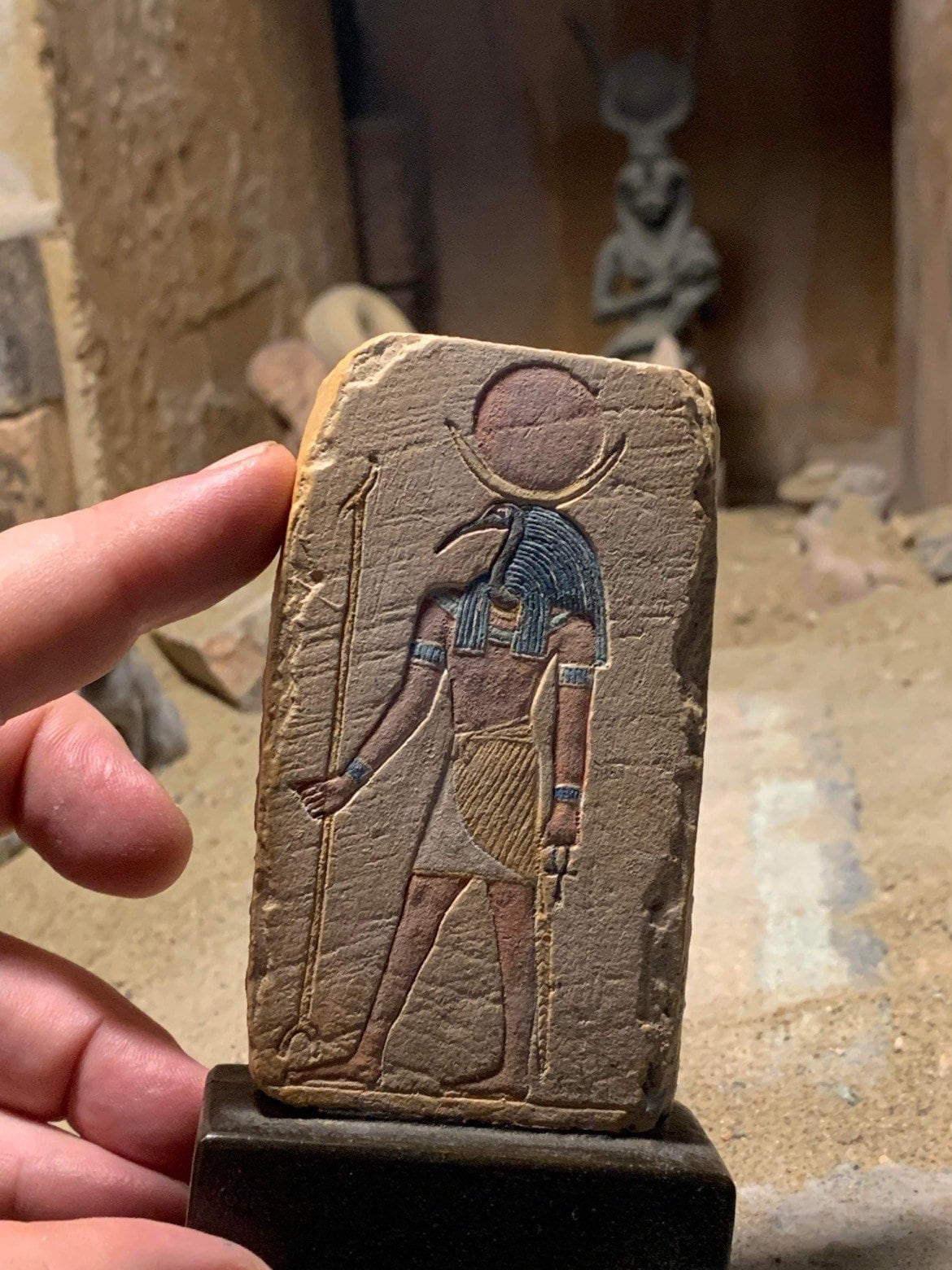 Egyptian art Thoth / Djehuty - sacred Ibis form. God of wisdom, writing ...