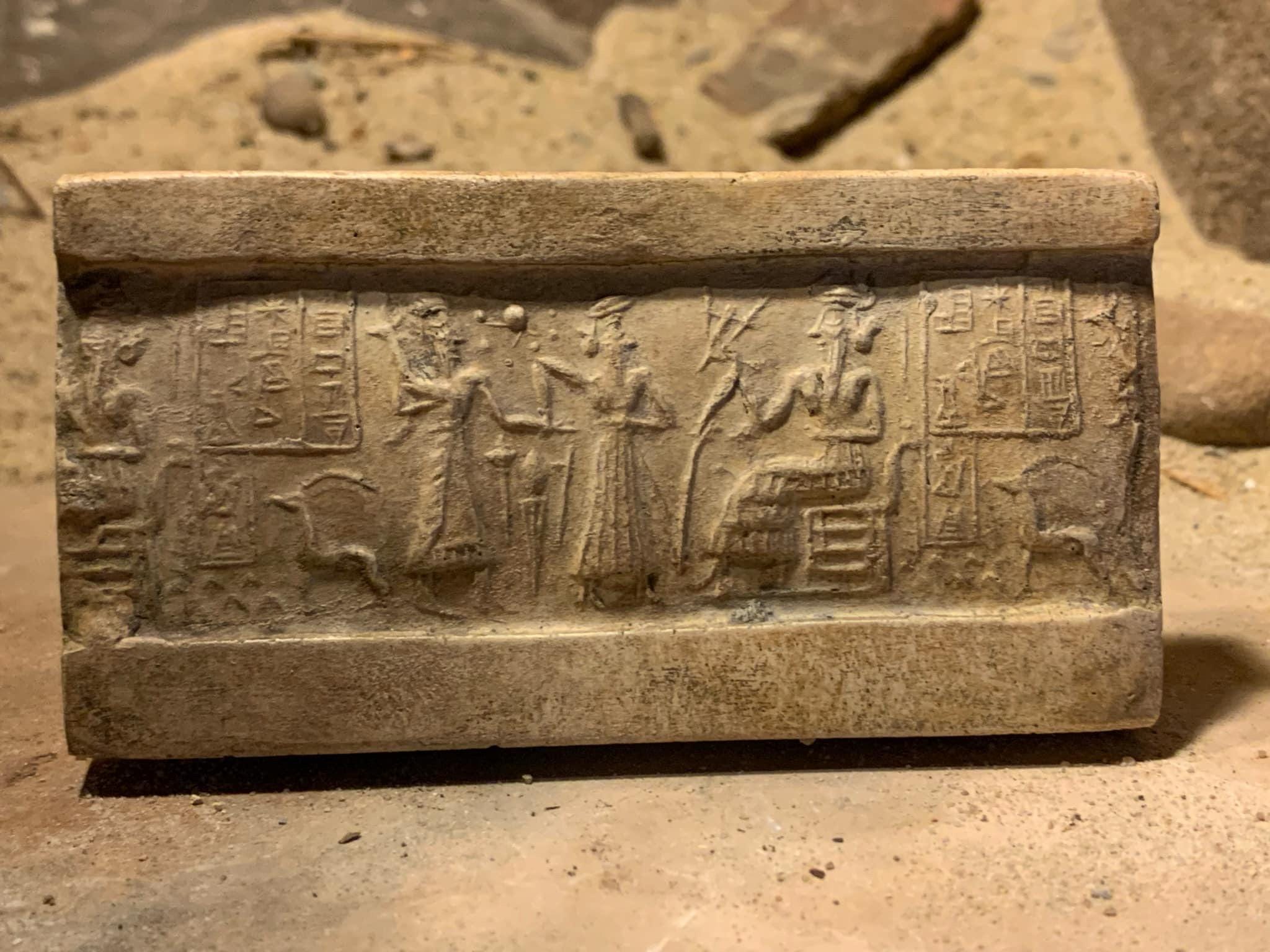 Sumerian cylinder seal impression replica - VA 243 - constellation of ...