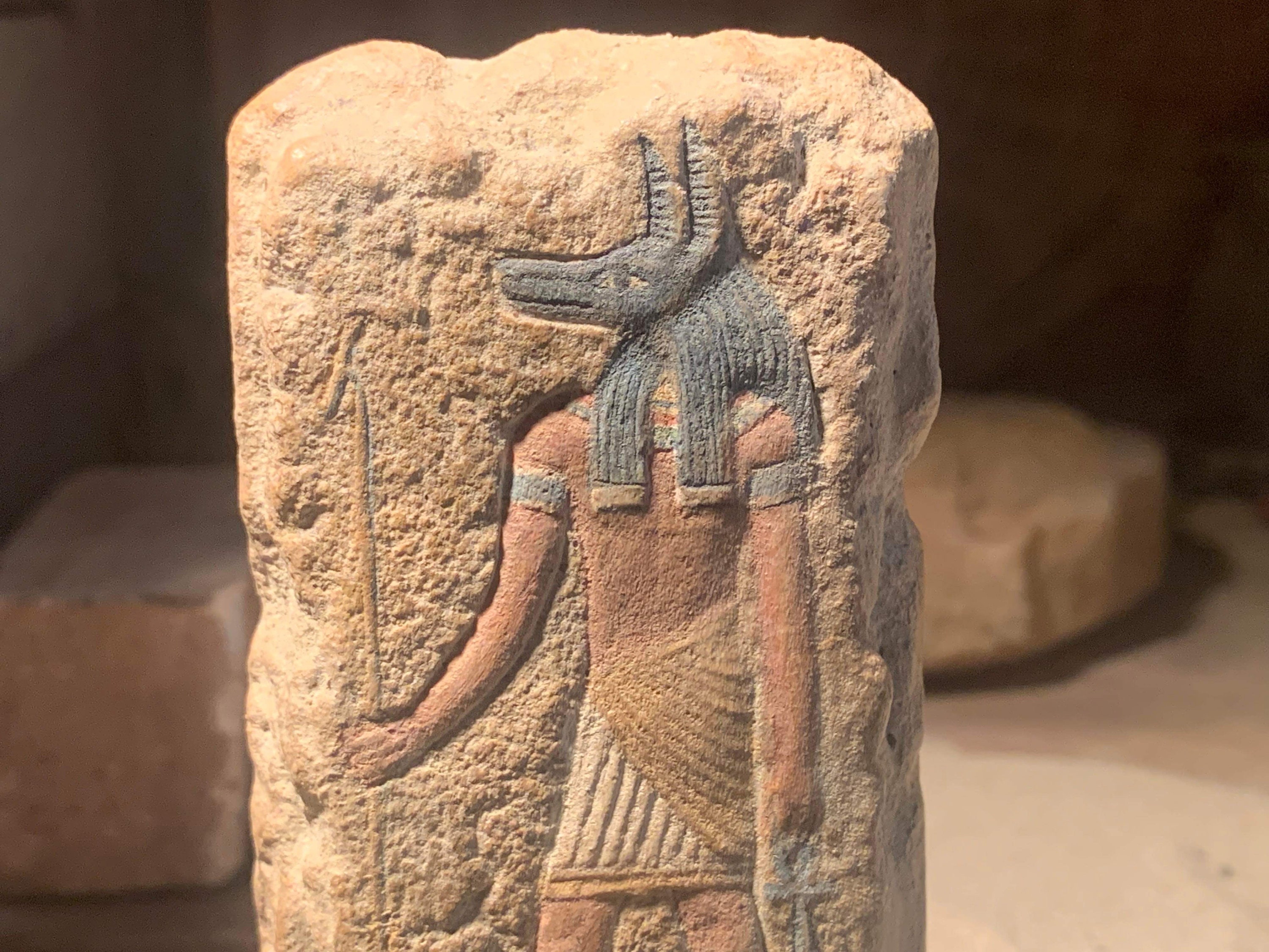 Egyptian art - Anubis - A relief sculpture of the ancient mummification ...