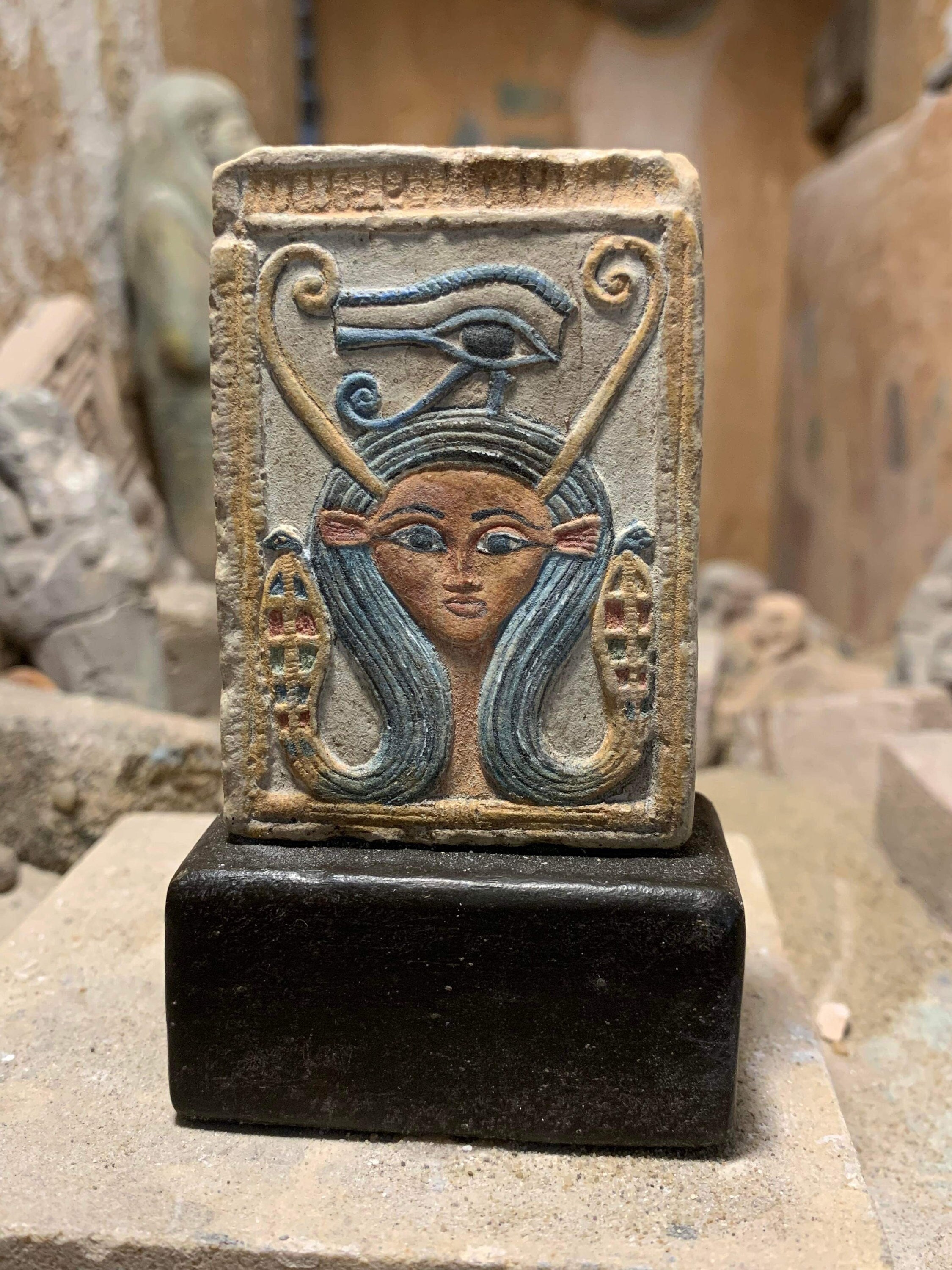 Egyptian sculpture of the goddess of love - Hathor / Het-hur A beloved ...