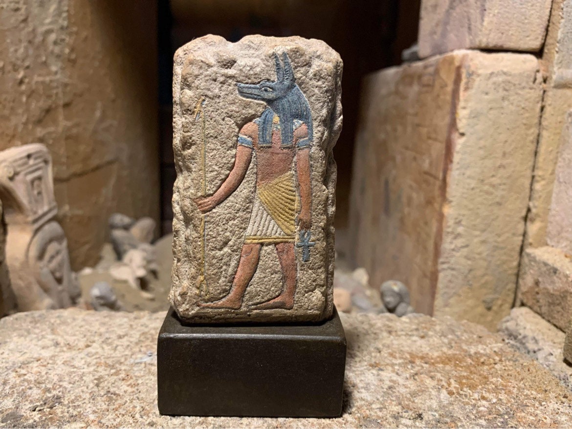 Egyptian art - Anubis - A relief sculpture of the ancient mummification ...