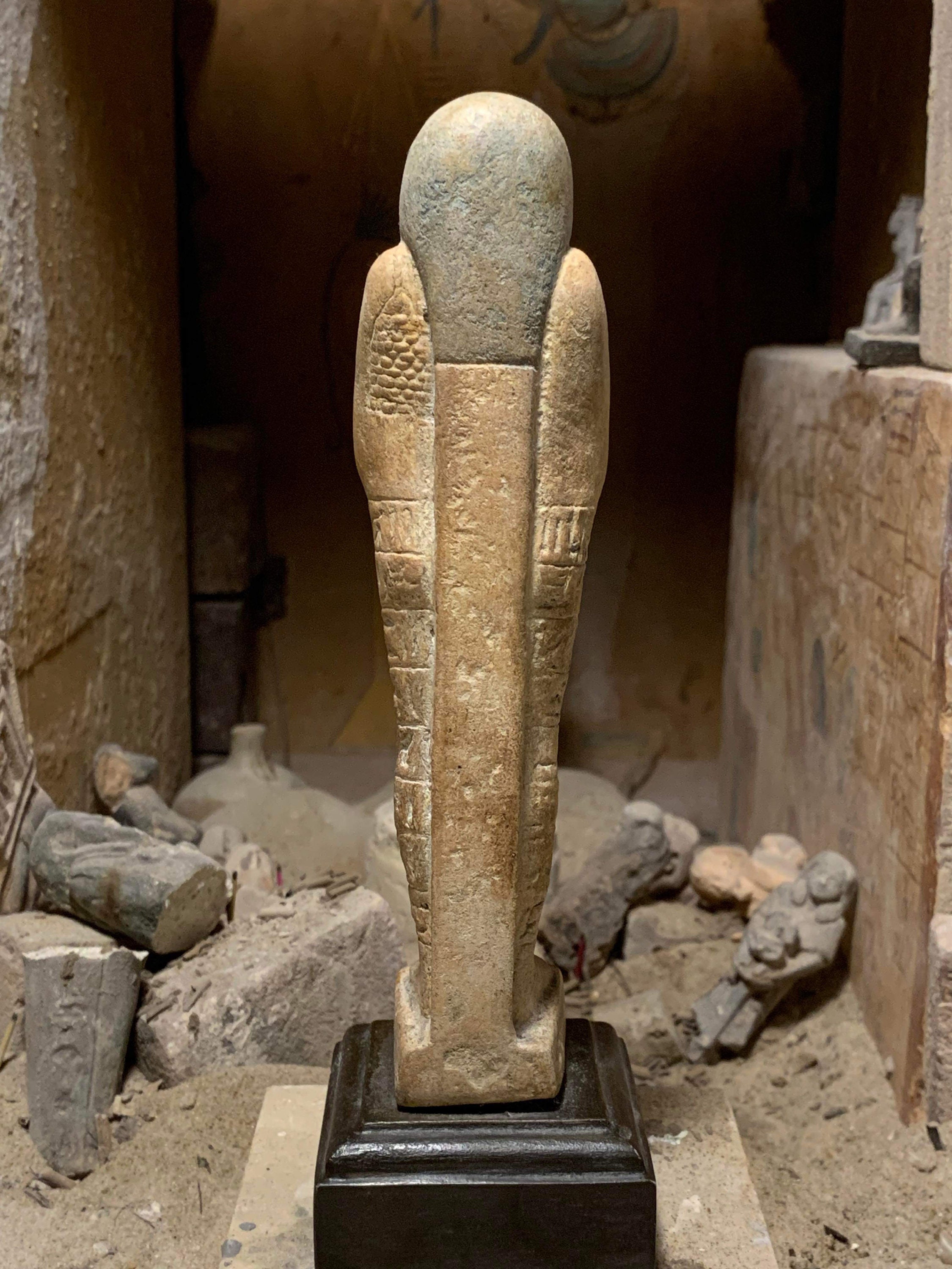 Egyptian statue - Ushabti / Shabti figure replica. 26th dynasty sculpture.