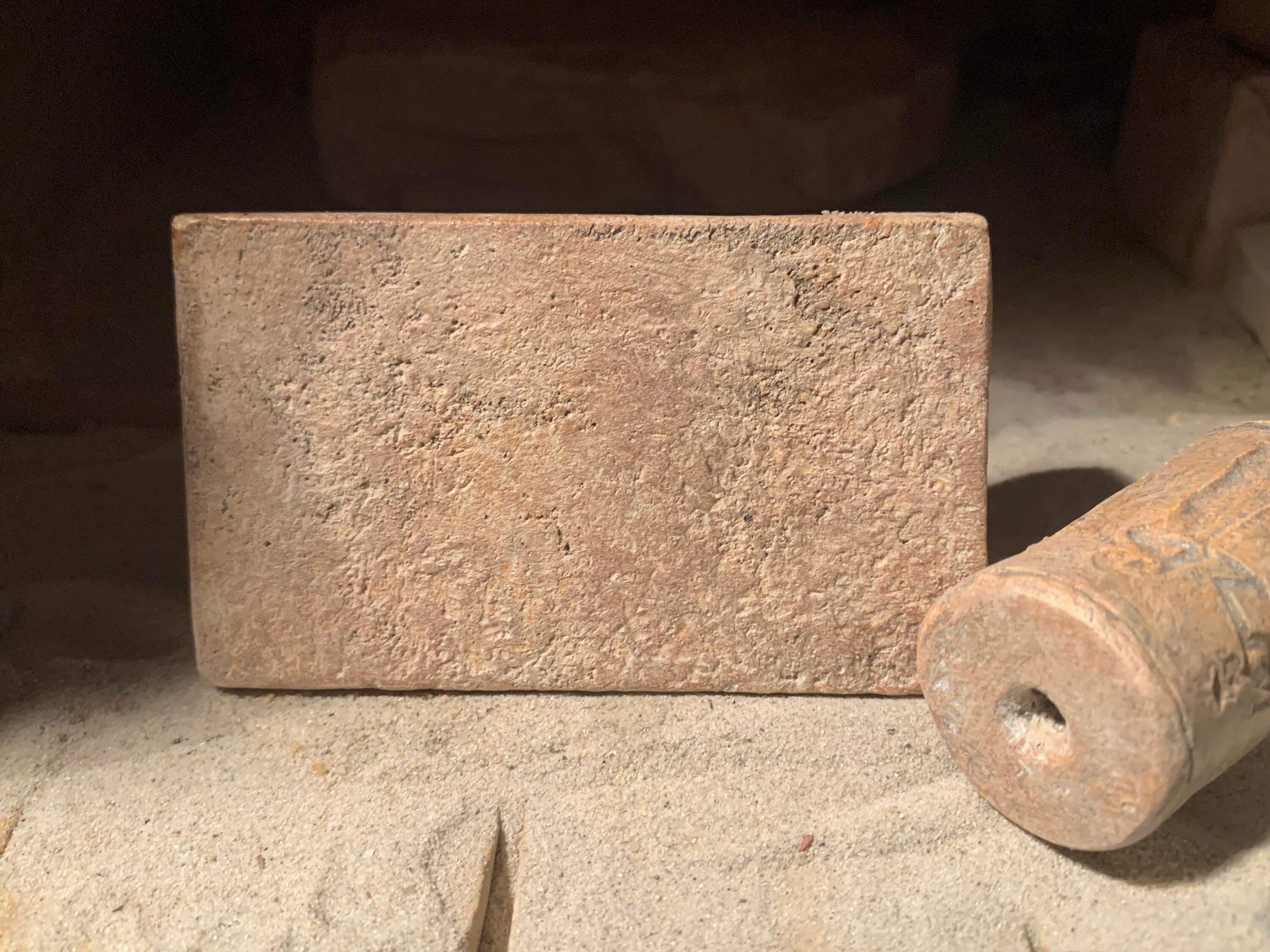 Sumerian cylinder seal of Ur Nammu. Museum replica tablet set ...