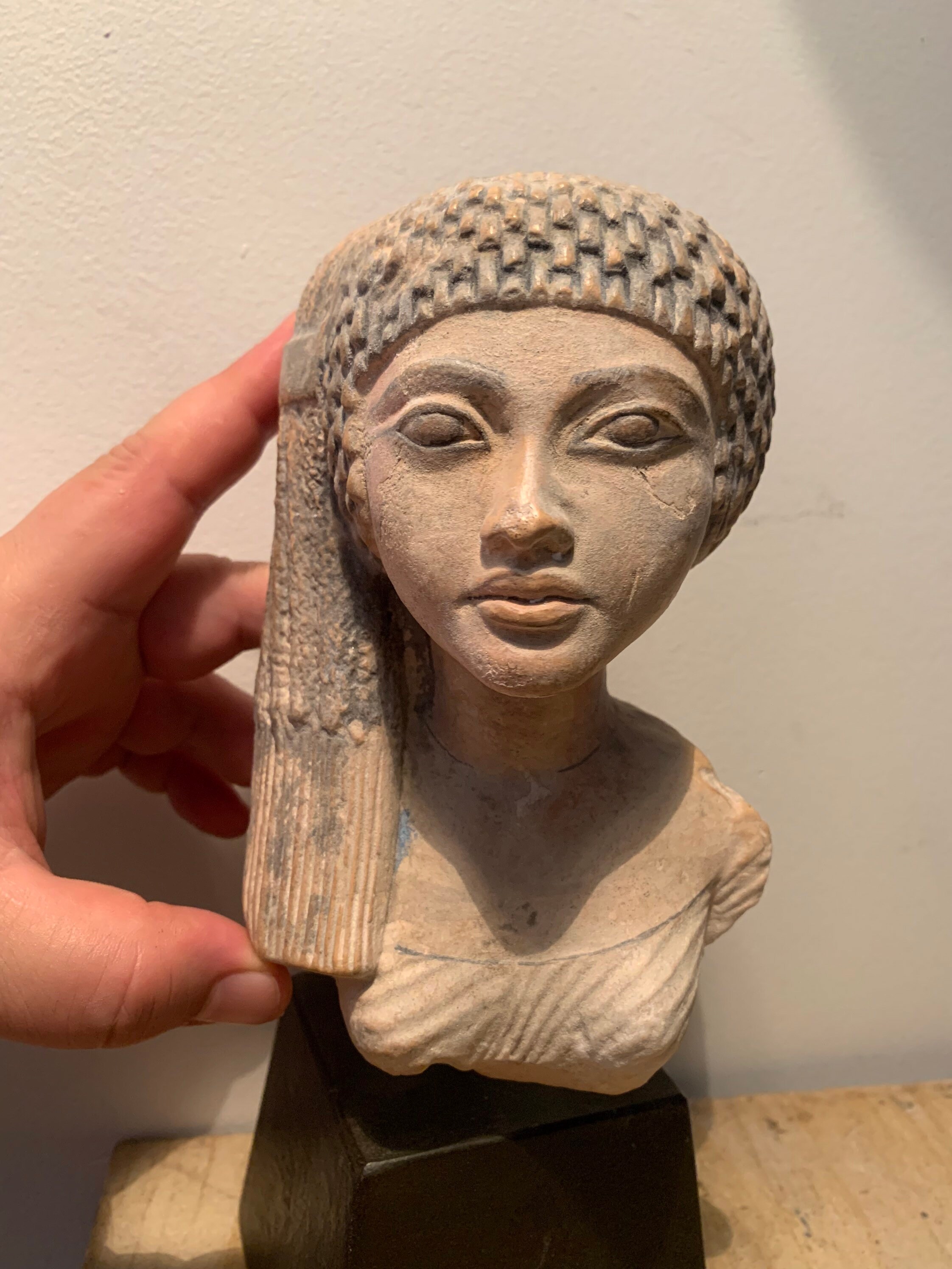 Ancient Egyptian statue Amarna princess. Daughter of Nefertiti