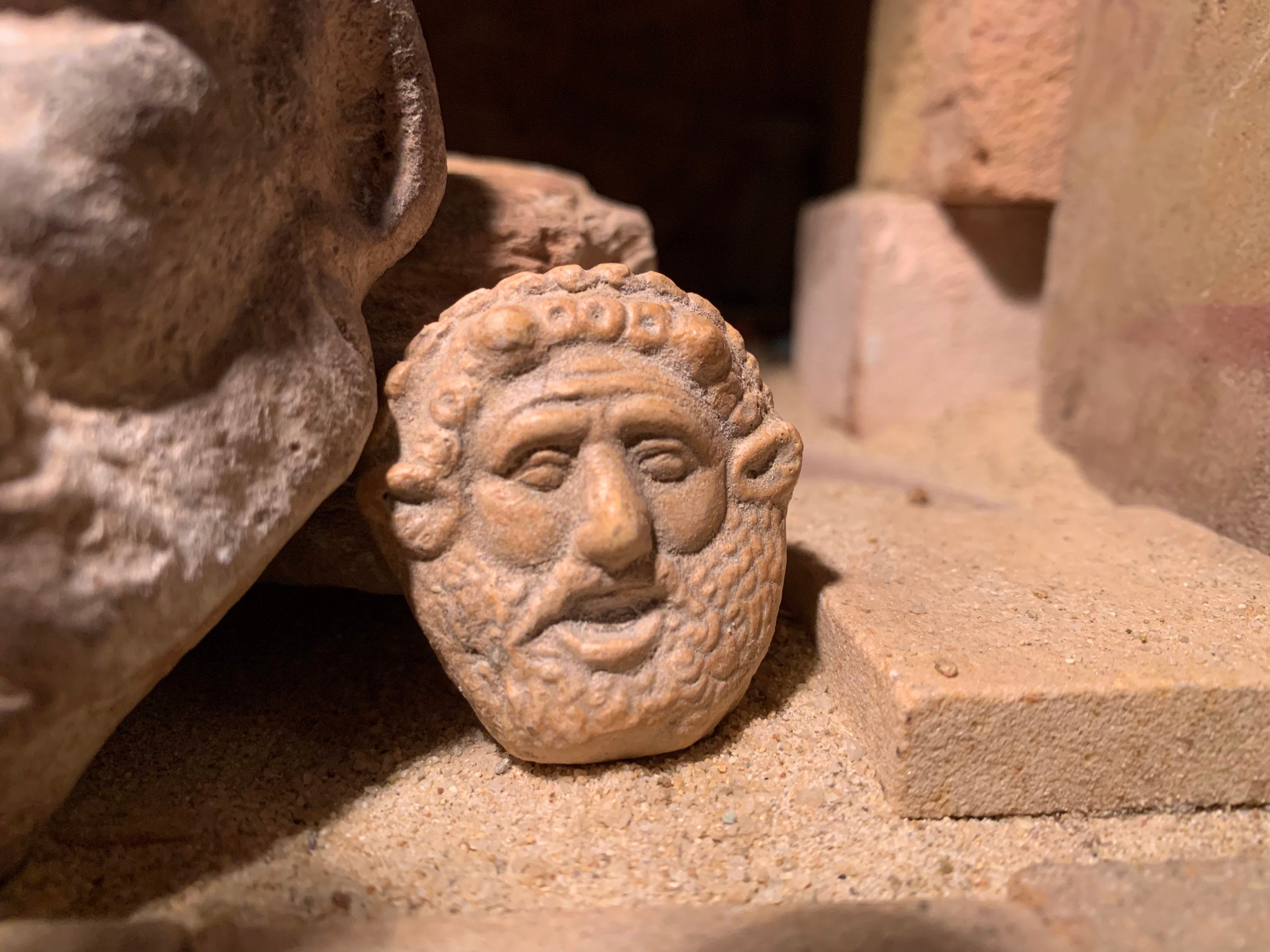 Satyr trio Achelous - Etruscan / Greek / Sculpture Statue set - Museum ...