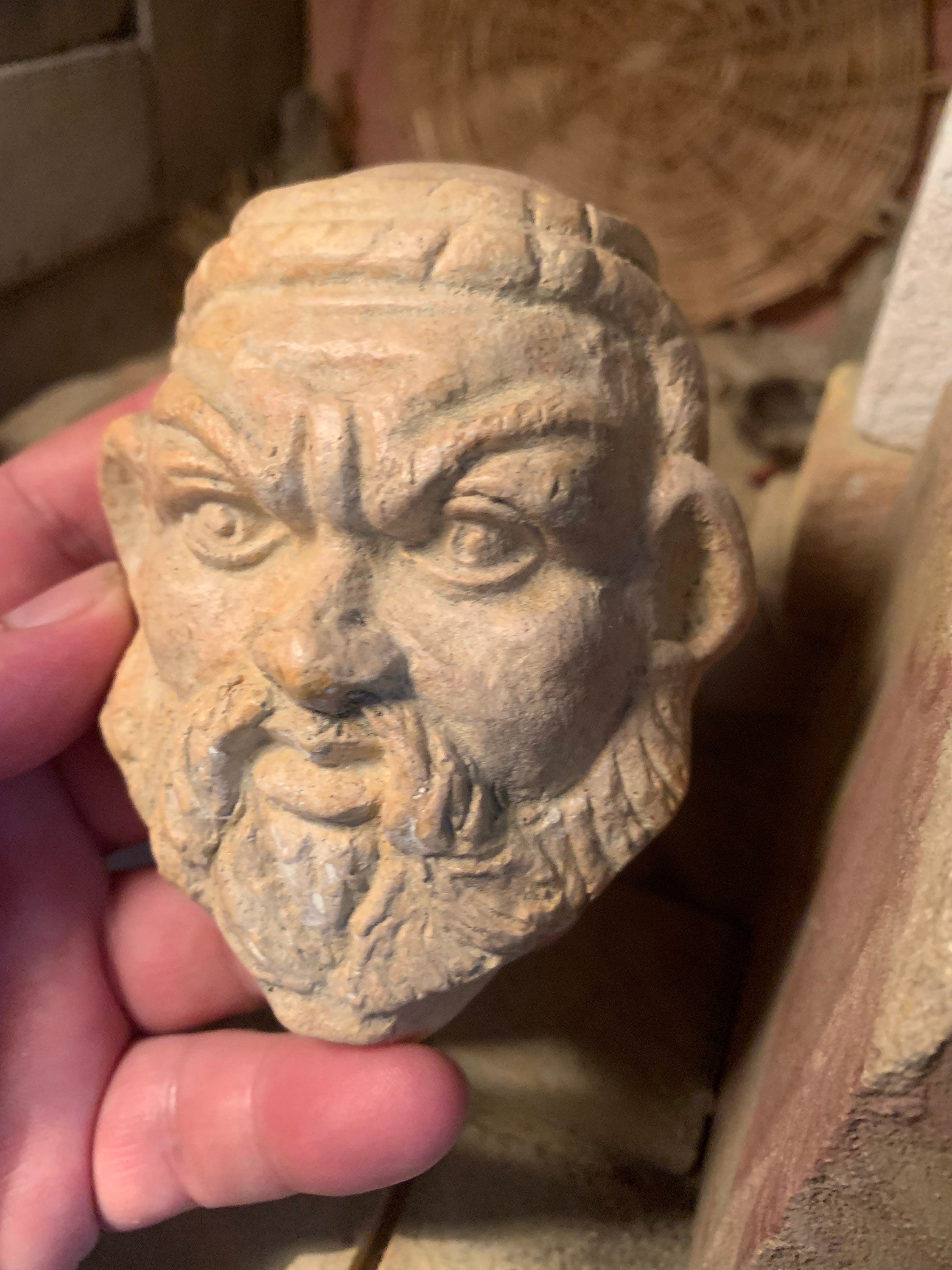 Satyr trio Achelous - Etruscan / Greek / Sculpture Statue set - Museum ...