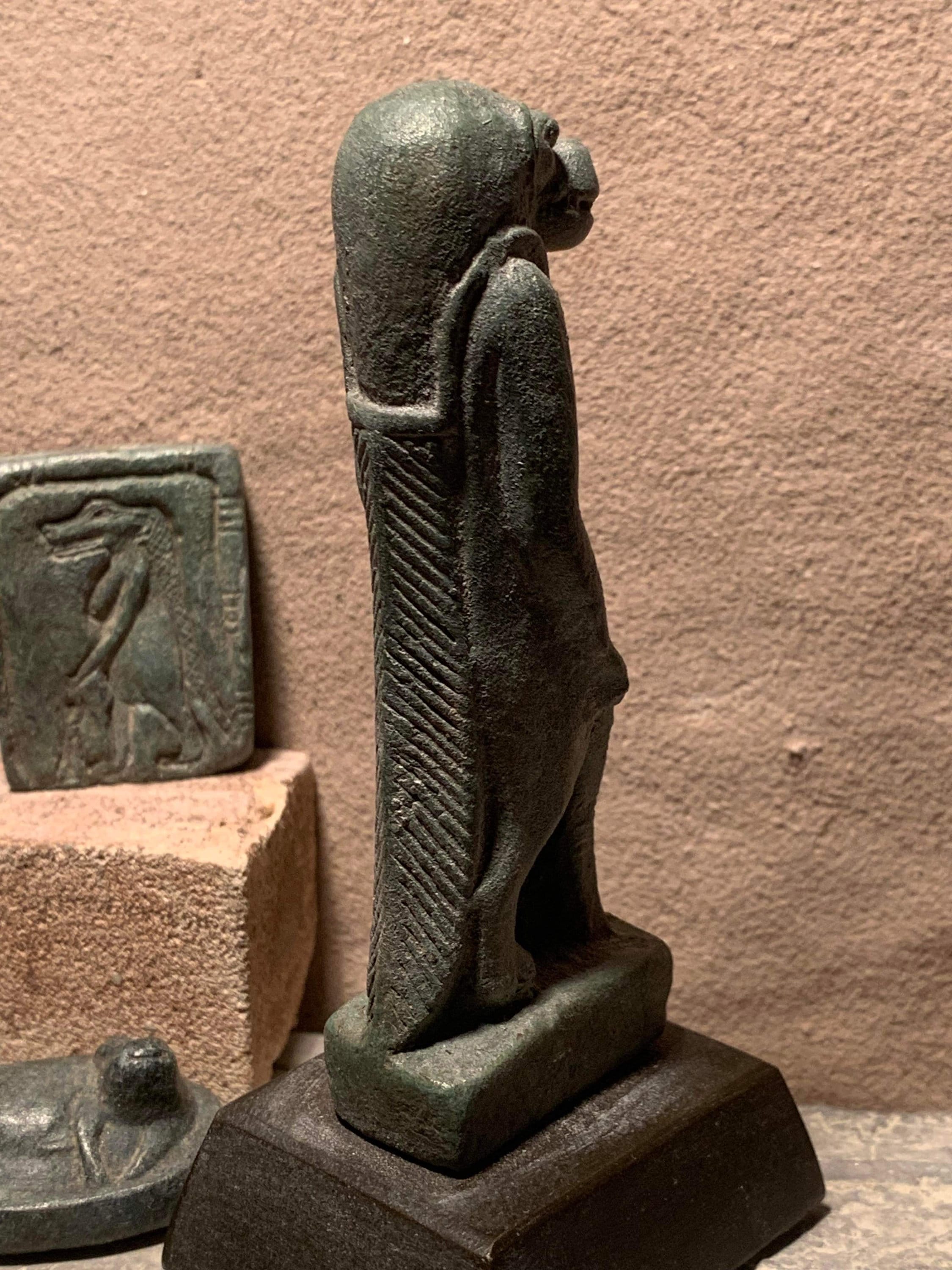 Egyptian statue Taweret - Hippopotamus.Protector Goddess of childbirth ...