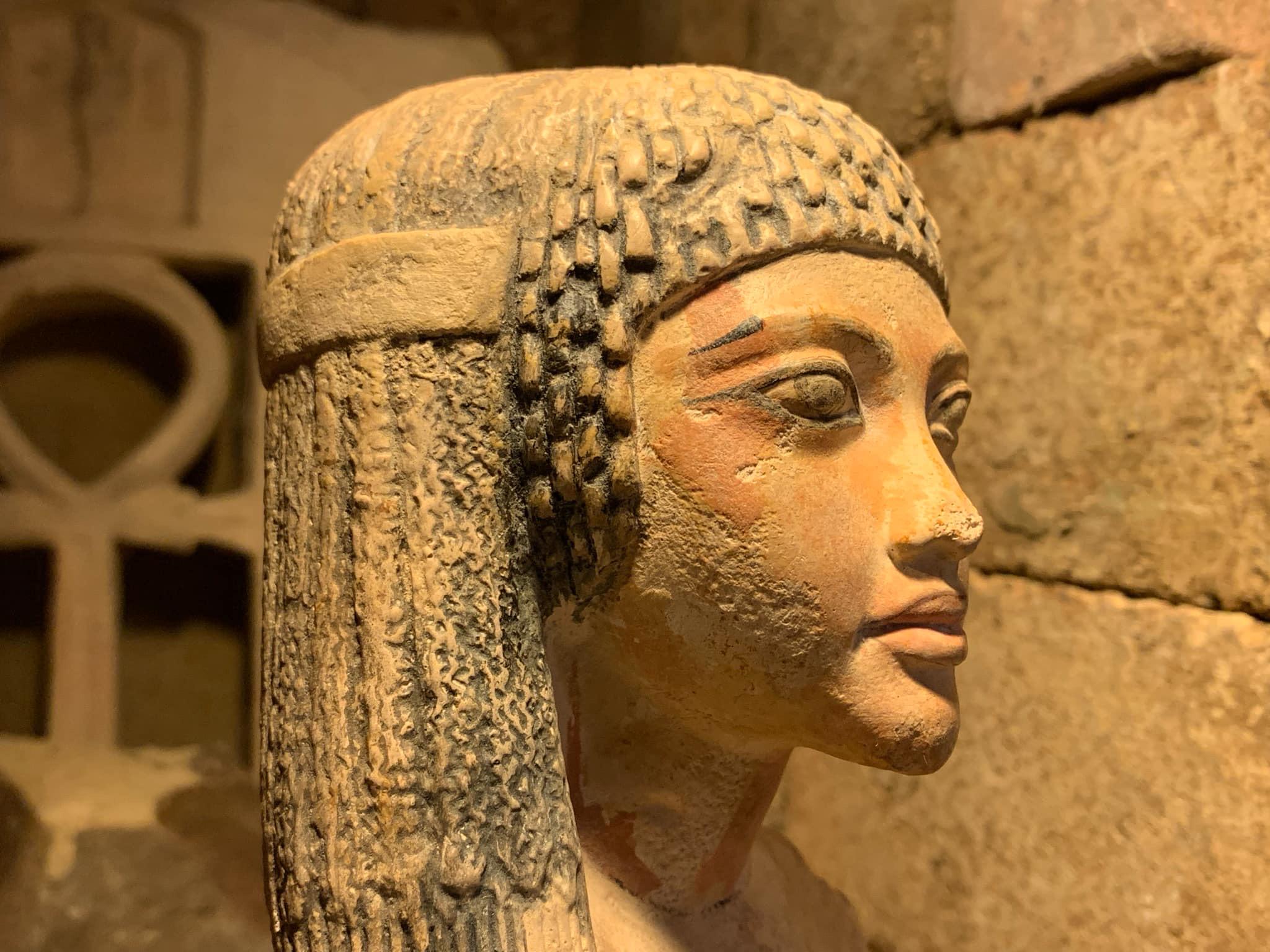 Ancient Egyptian statue Amarna princess. Daughter of Nefertiti