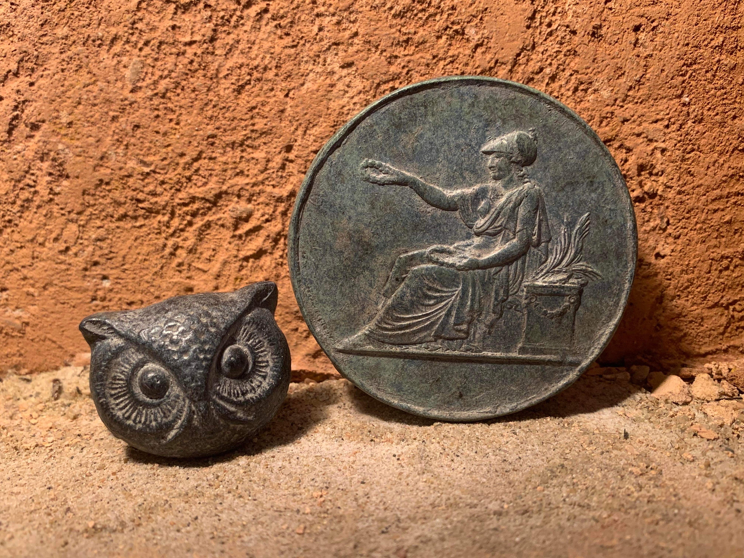 Greek Goddess Athena With Owl