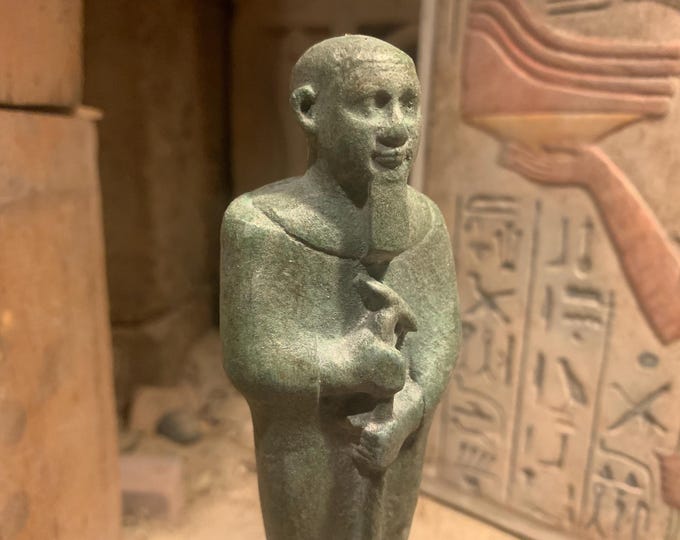 Egyptian Statue Replica of the Creator God Ptah. Patron of Arts and ...
