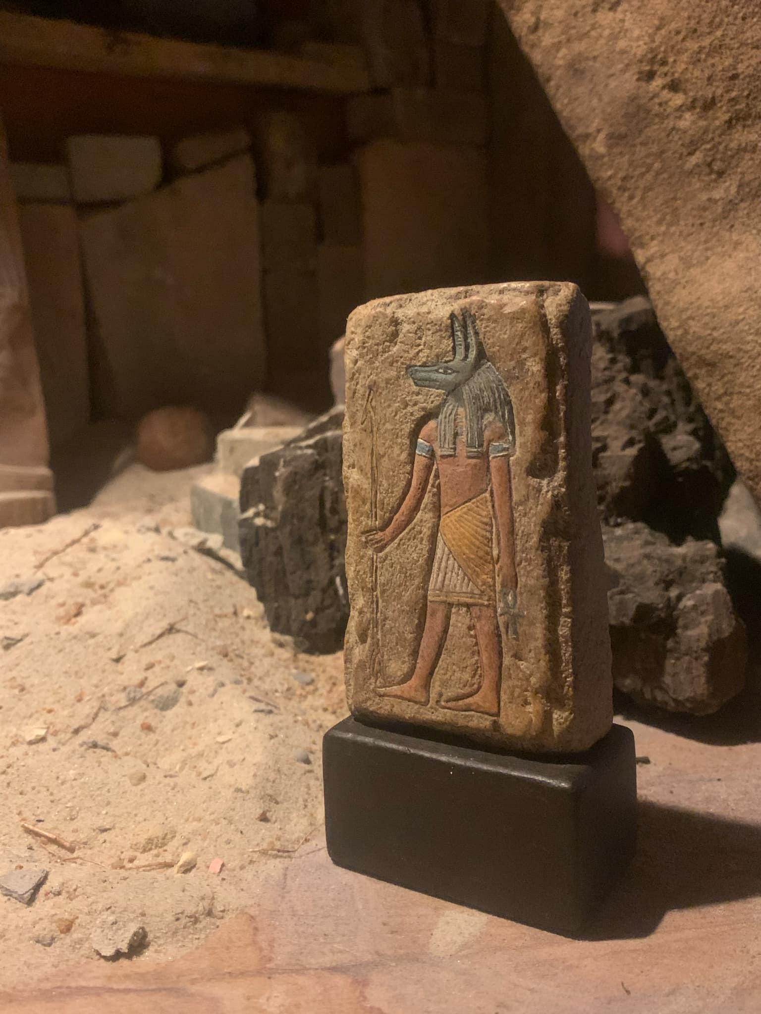 Egyptian art - Anubis - A relief sculpture of the ancient mummification ...