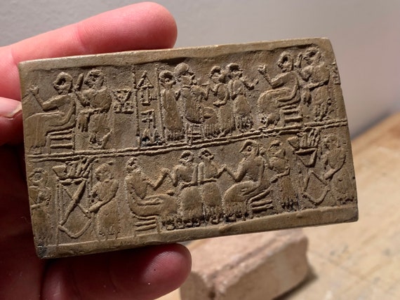 Sumerian Cylinder Seal Replica of Queen Puabi Mesopotamian Art - Etsy ...