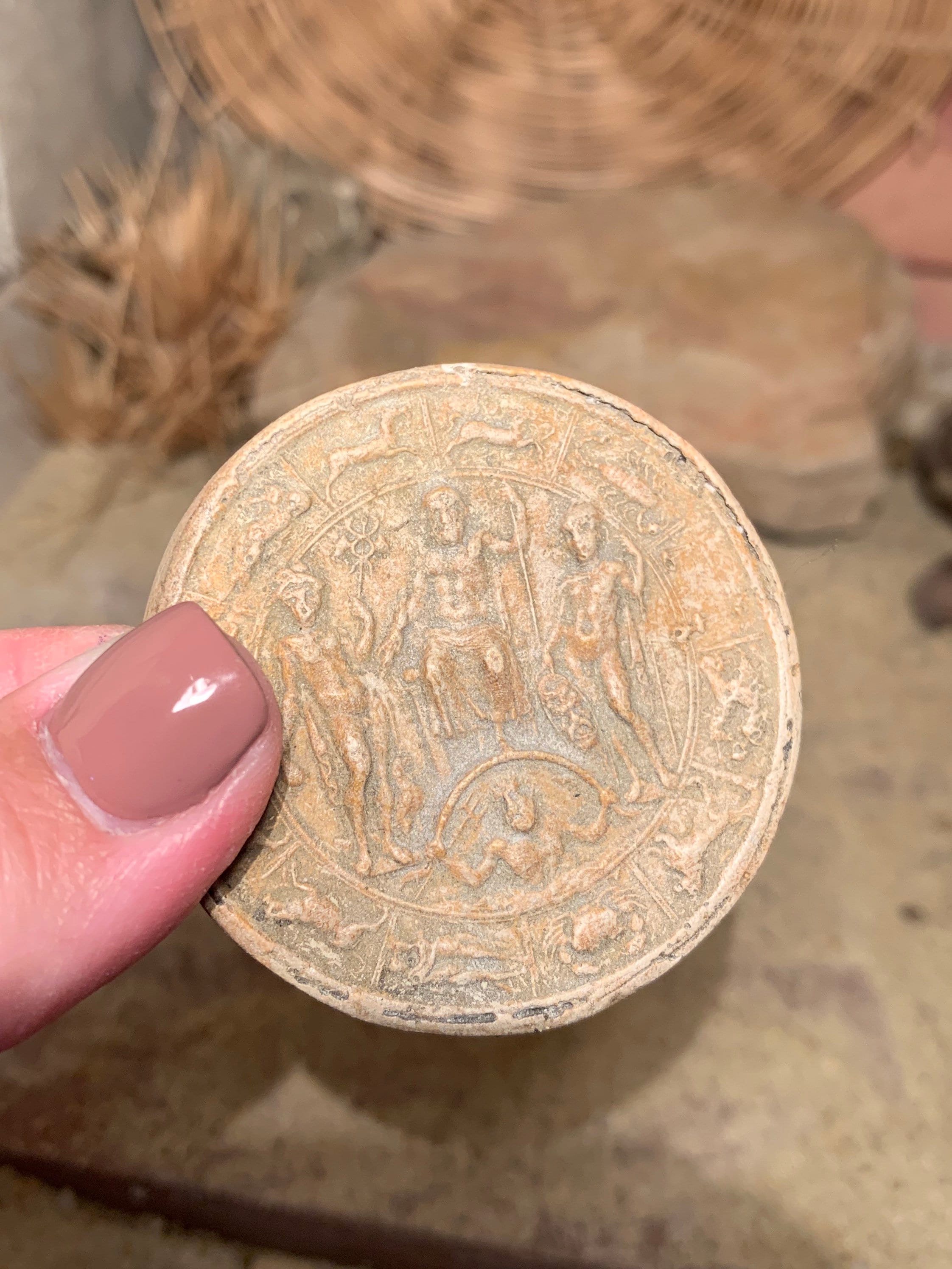 Zodiac Disc amulet of the Gods, Zeus / Jupiter, Hermes & all star signs