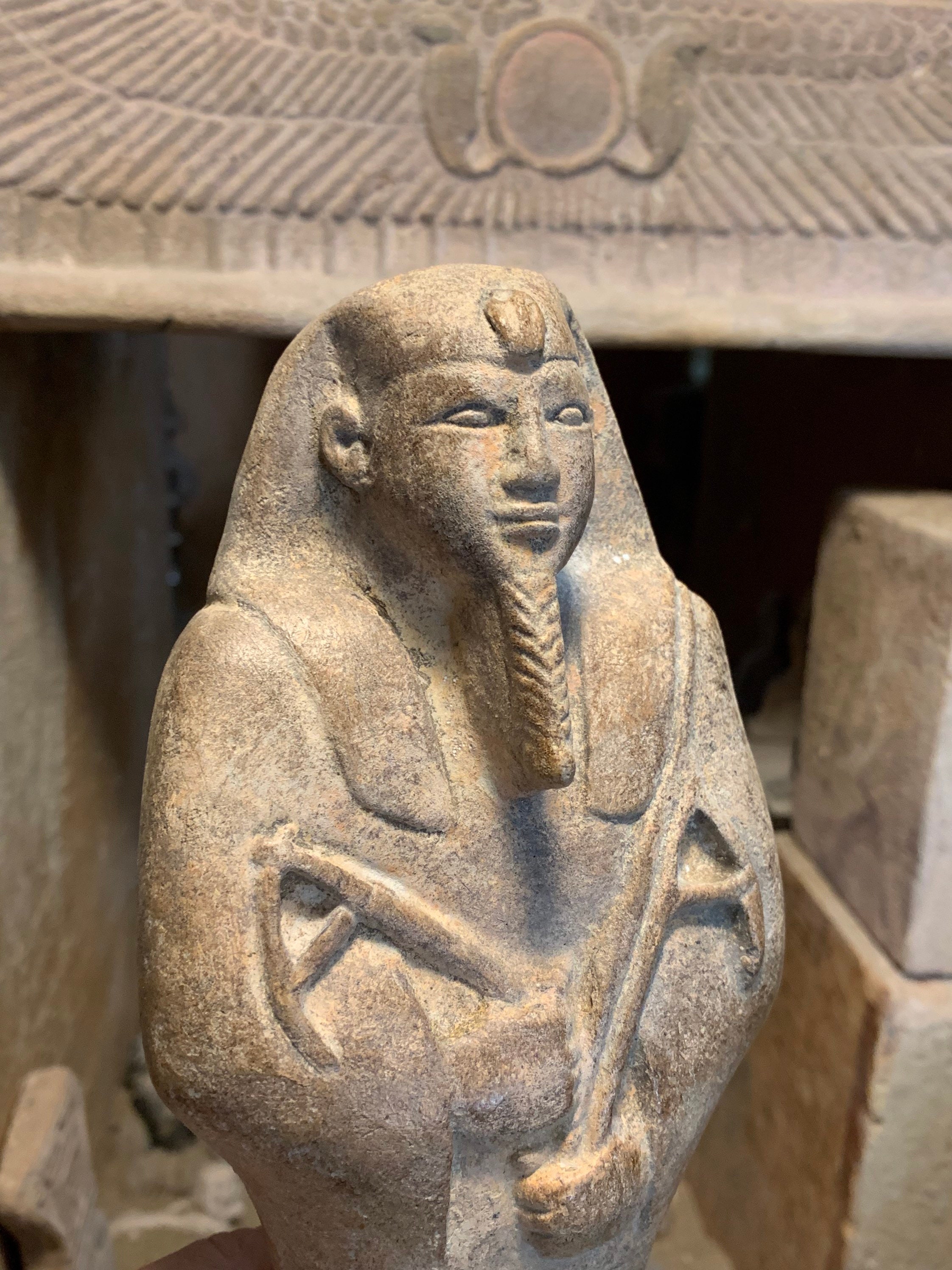 Egyptian statue ushabti figure of King Aspelta Nubian / Kushite ...