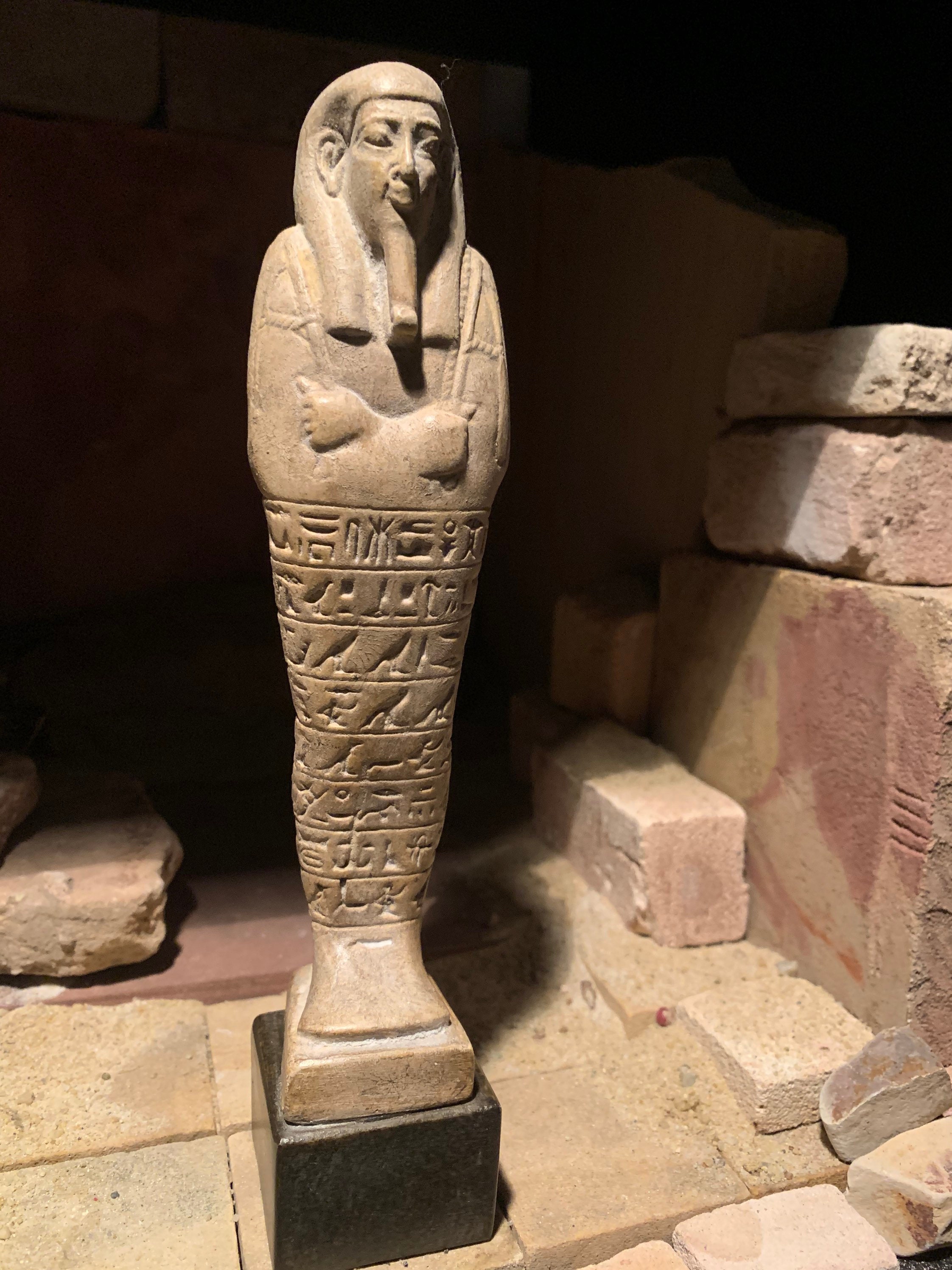 Egyptian statue - Ushabti / Shabti figure replica. 26th dynasty sculpture.