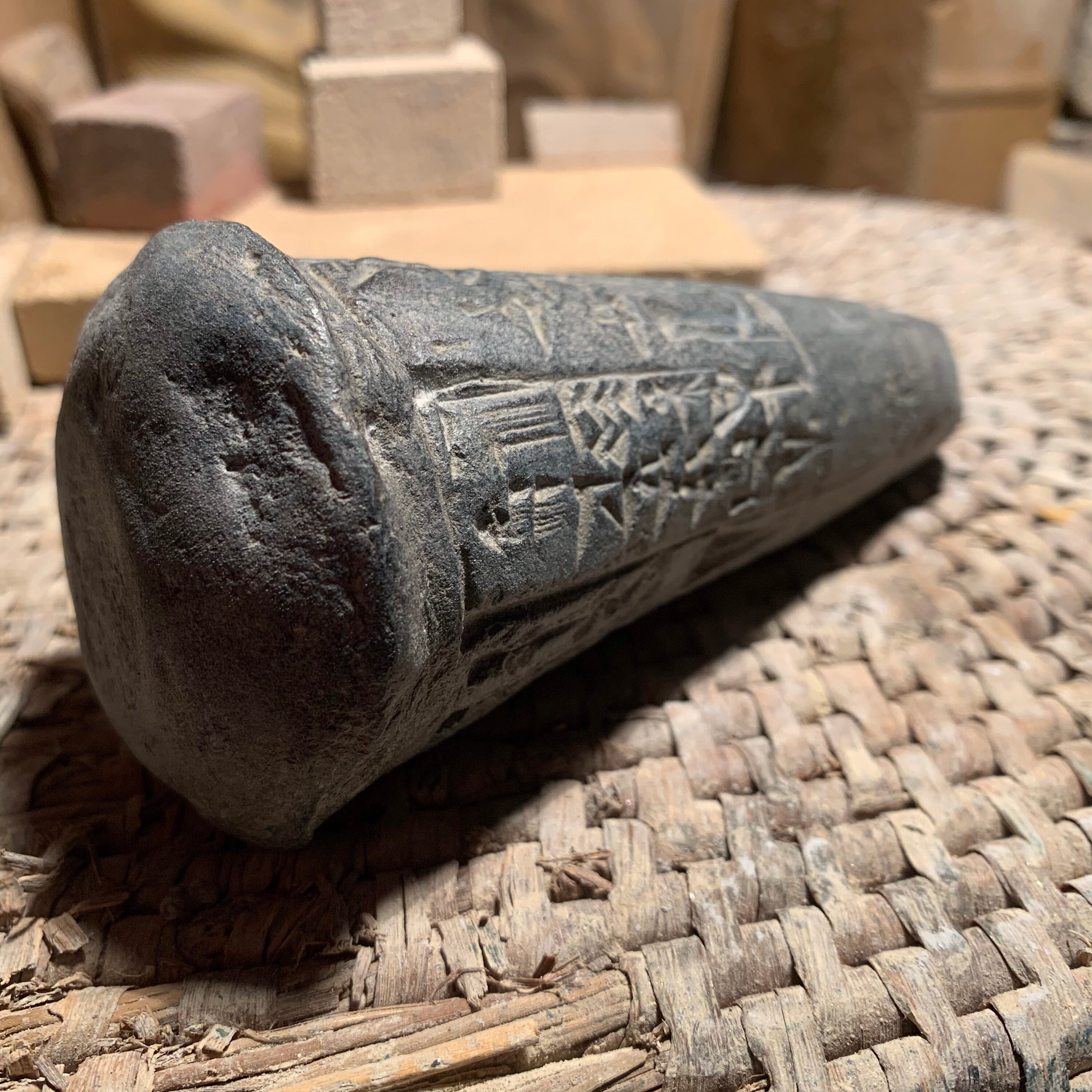 Sumerian cuneiform foundation cone of Gudea - Governor of the city of ...