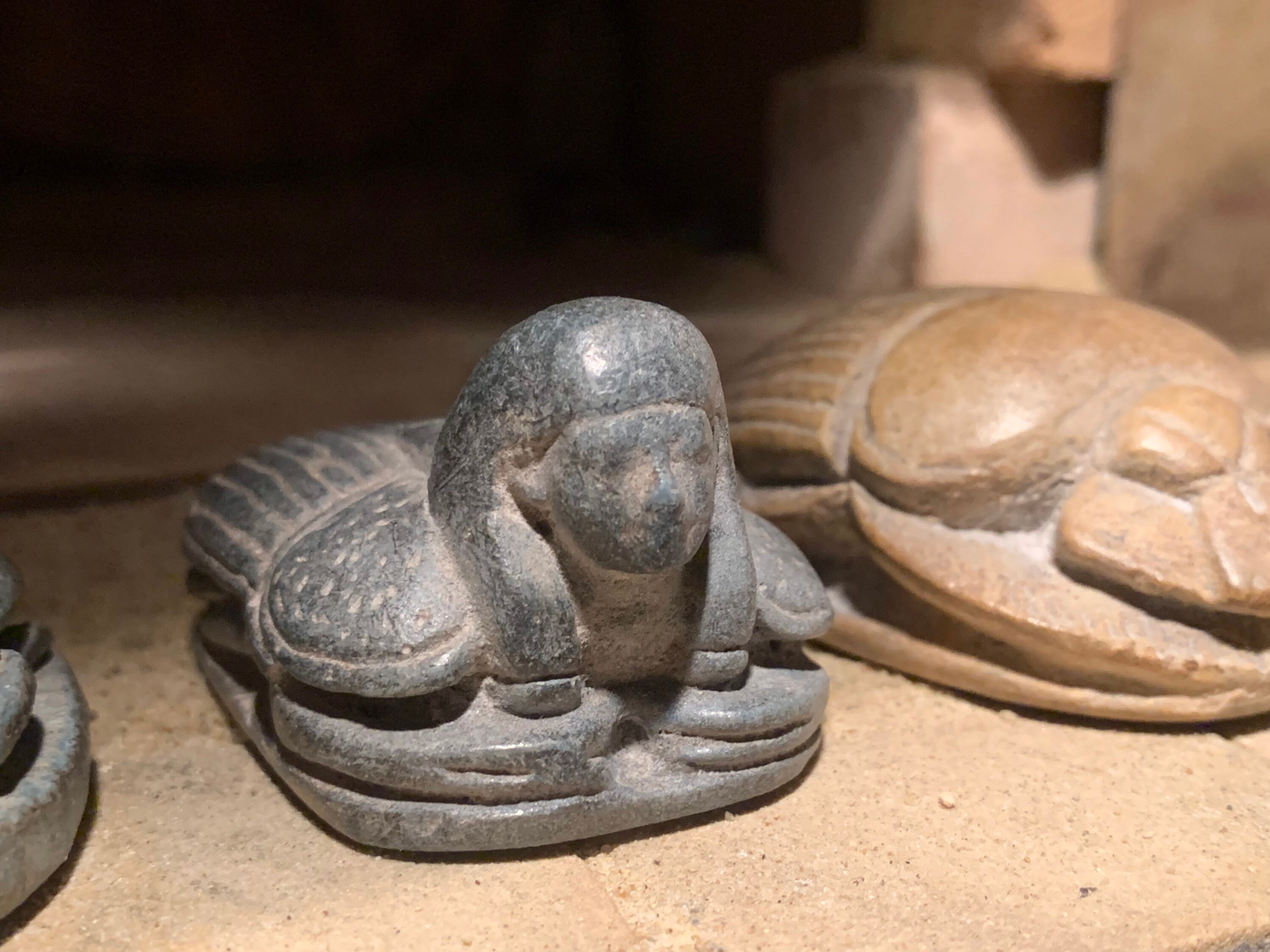 Egyptian art / mythology - Scarab set - symbol of renewal / rebirth