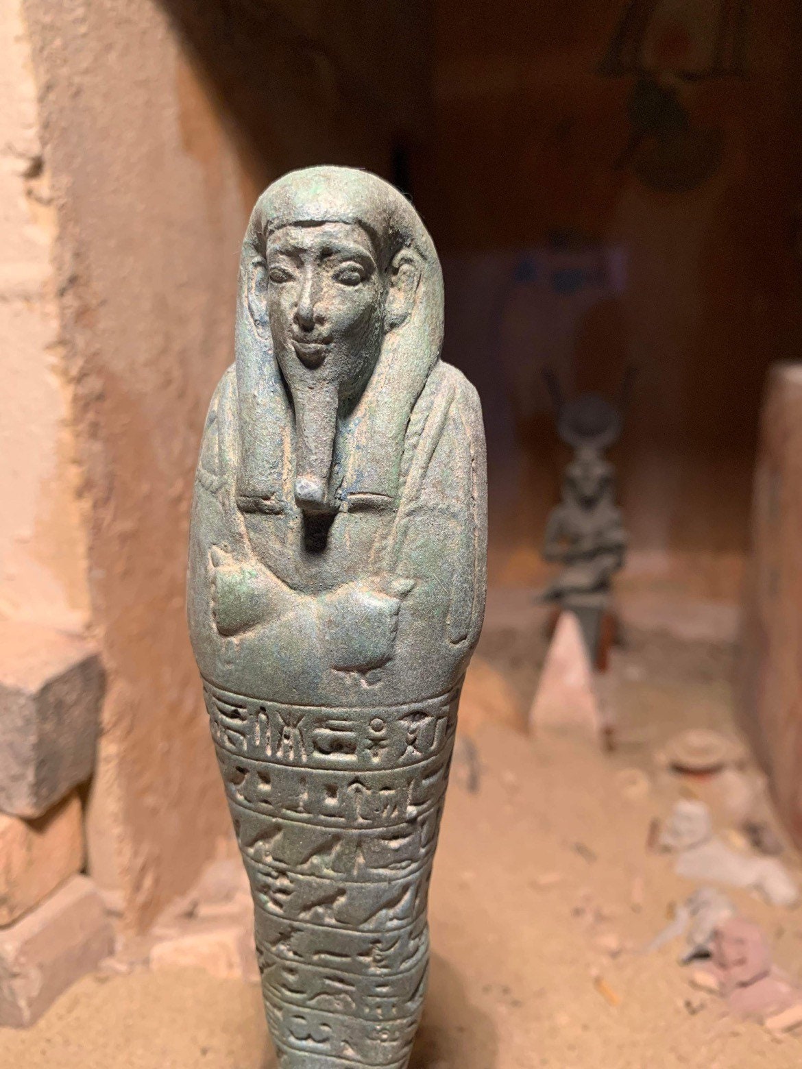 Egyptian statue - Ushabti / Shabti figure replica. 26th dynasty sculpture.