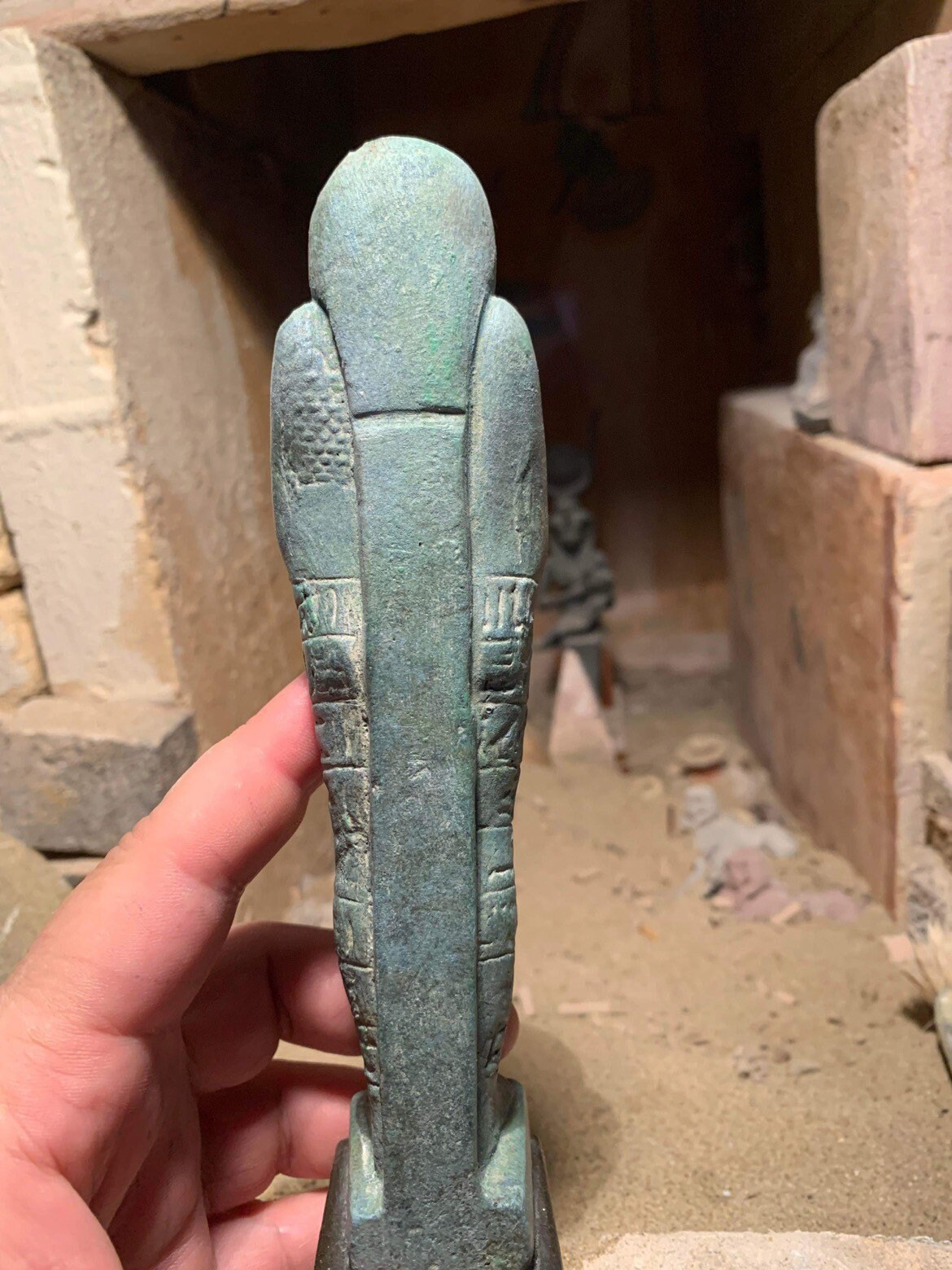 Egyptian statue - Ushabti / Shabti figure replica. 26th dynasty sculpture.