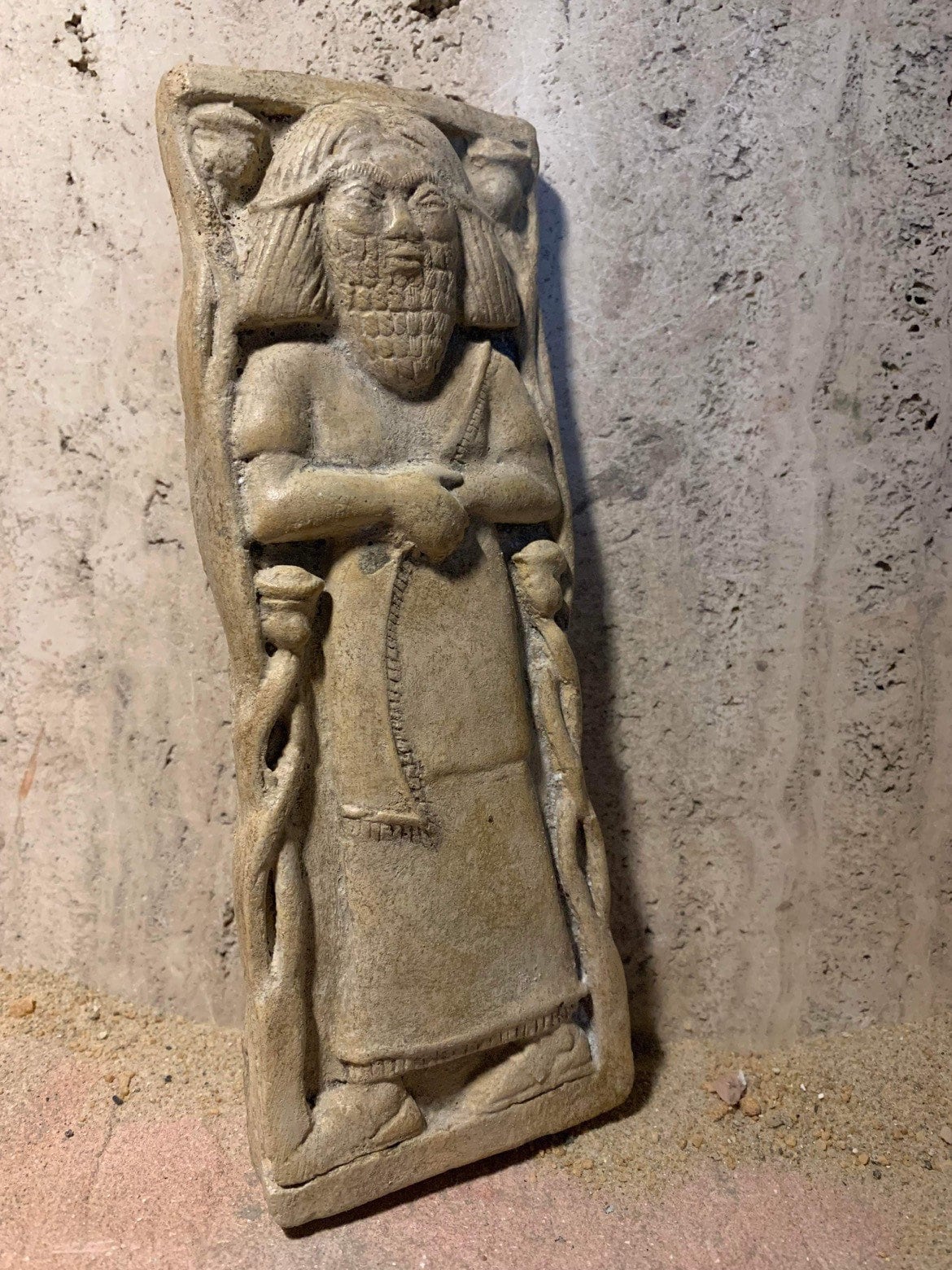 Biblical history fragment - King Hazael of Damascus. Arslan Tash relief ...