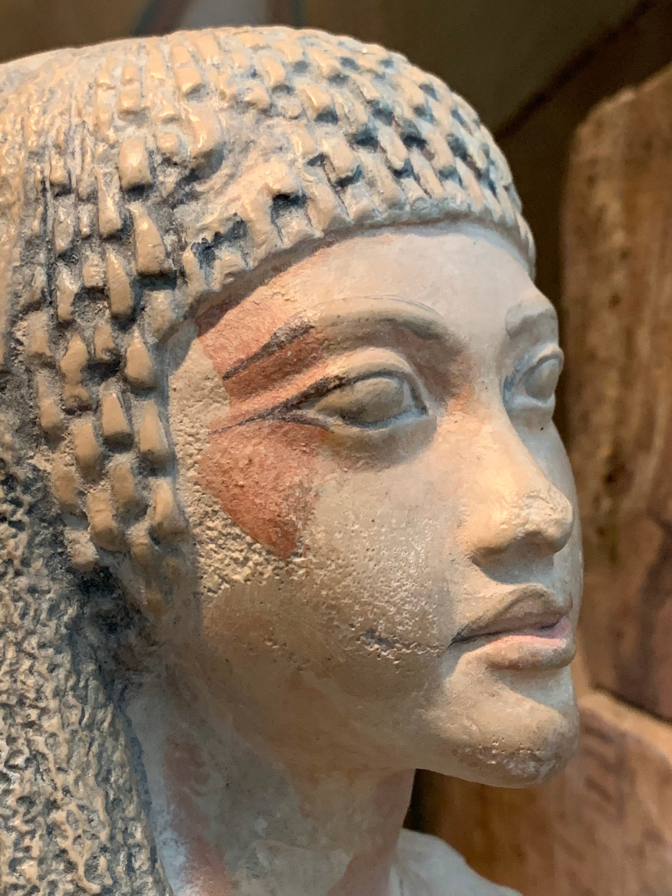 Ancient Egyptian statue Amarna princess. Daughter of Nefertiti