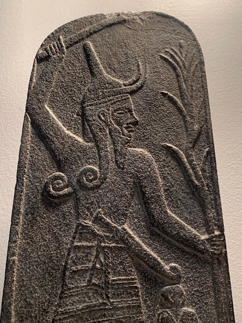 Baal / Baal Relief Carving. God of Storms Thunder and - Etsy Australia
