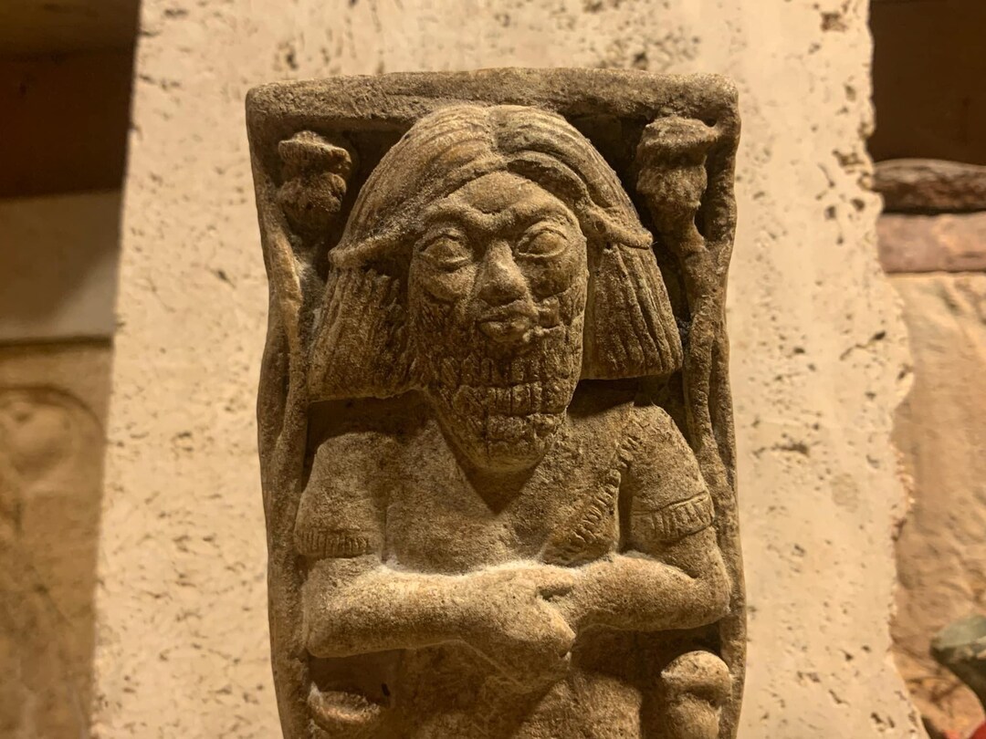 Biblical History Fragment King Hazael of Damascus. Arslan Tash Relief ...