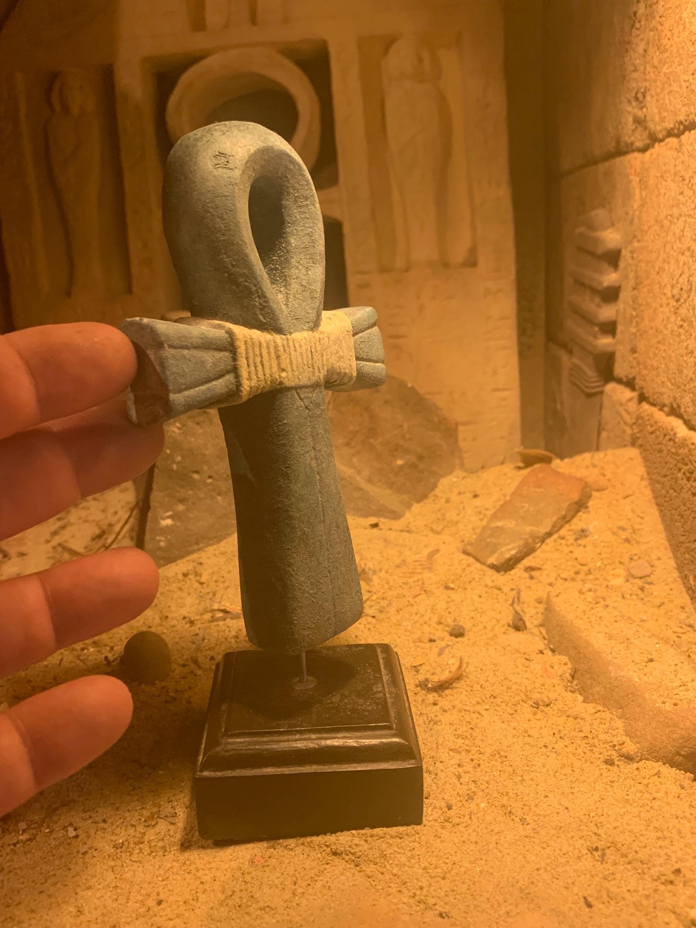 Egyptian Ankh on stand - art - sculpture - Kemetic talisman / amulet ...