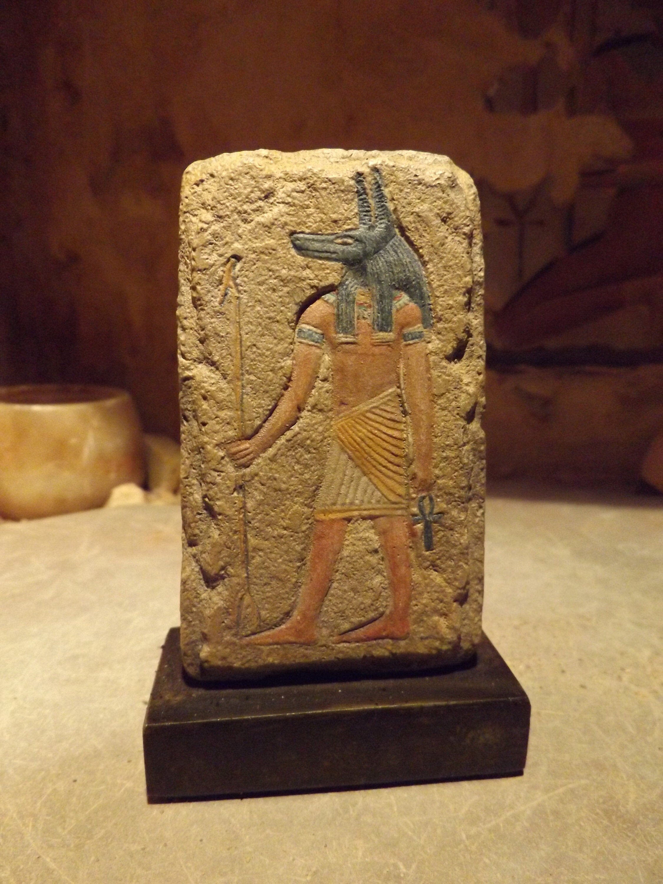 Egyptian art - Anubis - A relief sculpture of the ancient mummification ...