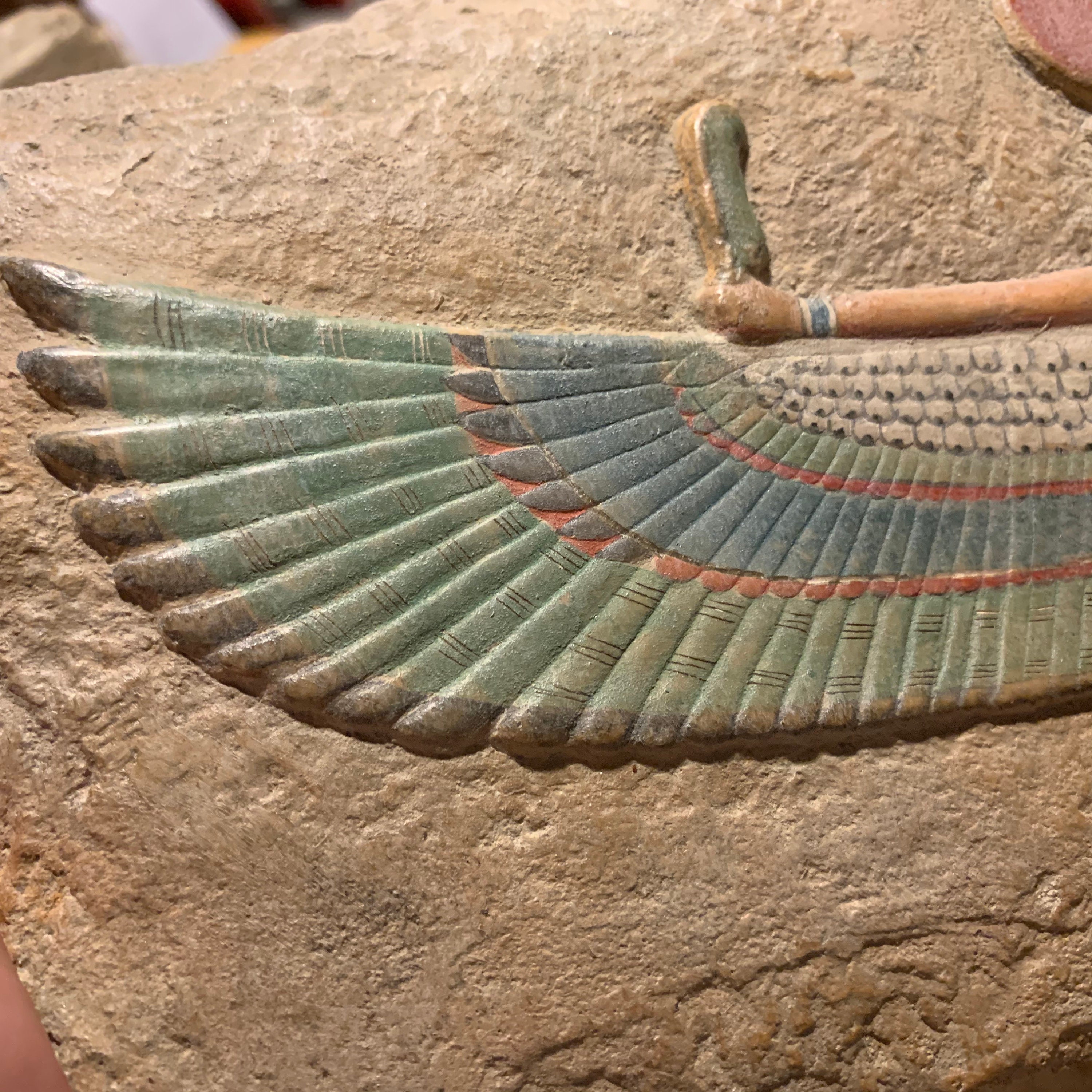 Egyptian art / wall relief sculpture of Maat the Goddess of truth ...