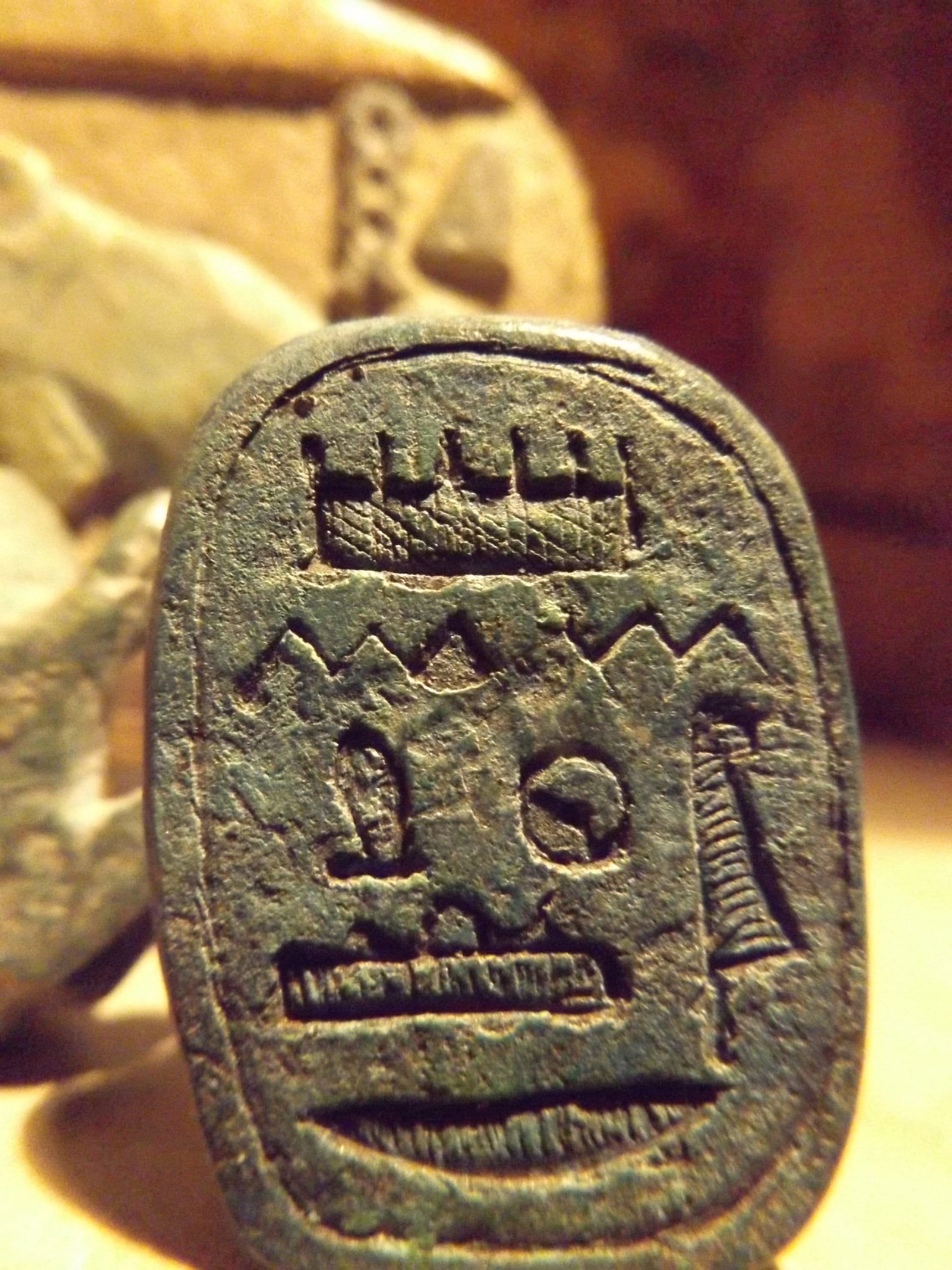 Egyptian art - frog amulet sculptures and a relief of Heket - Hecate a ...