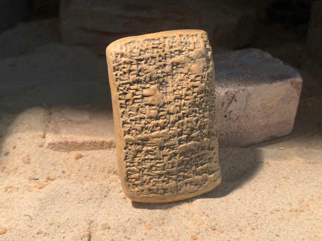 Sumerian / Babylon Cuneiform Tablet - Ancient Writing Mesopotamia - Etsy UK