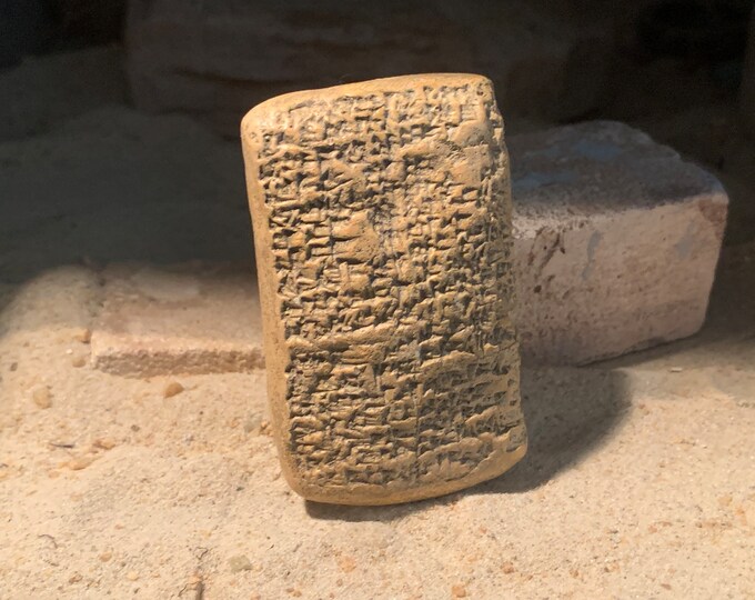 Sumerian / Babylon Cuneiform Tablet - Ancient Writing Mesopotamia - Etsy