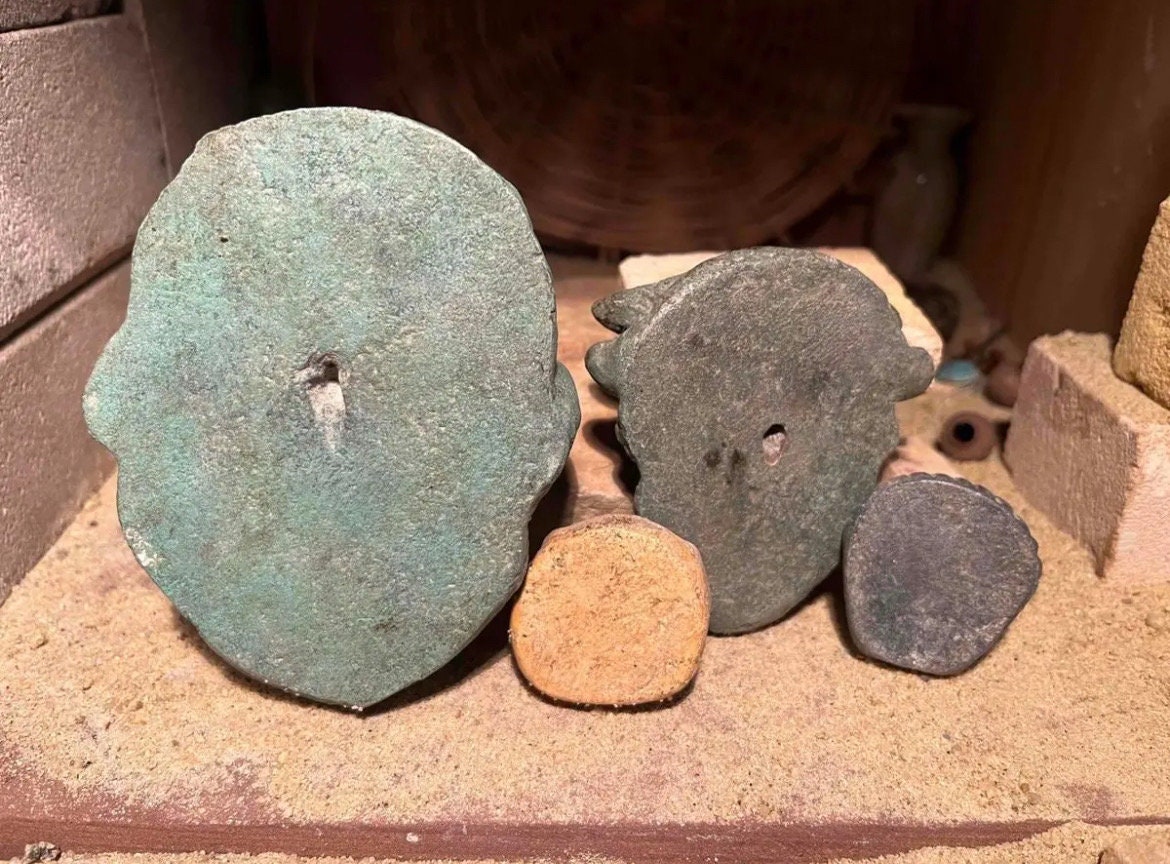 Satyr trio Achelous - Etruscan / Greek / Sculpture Statue set - Museum ...