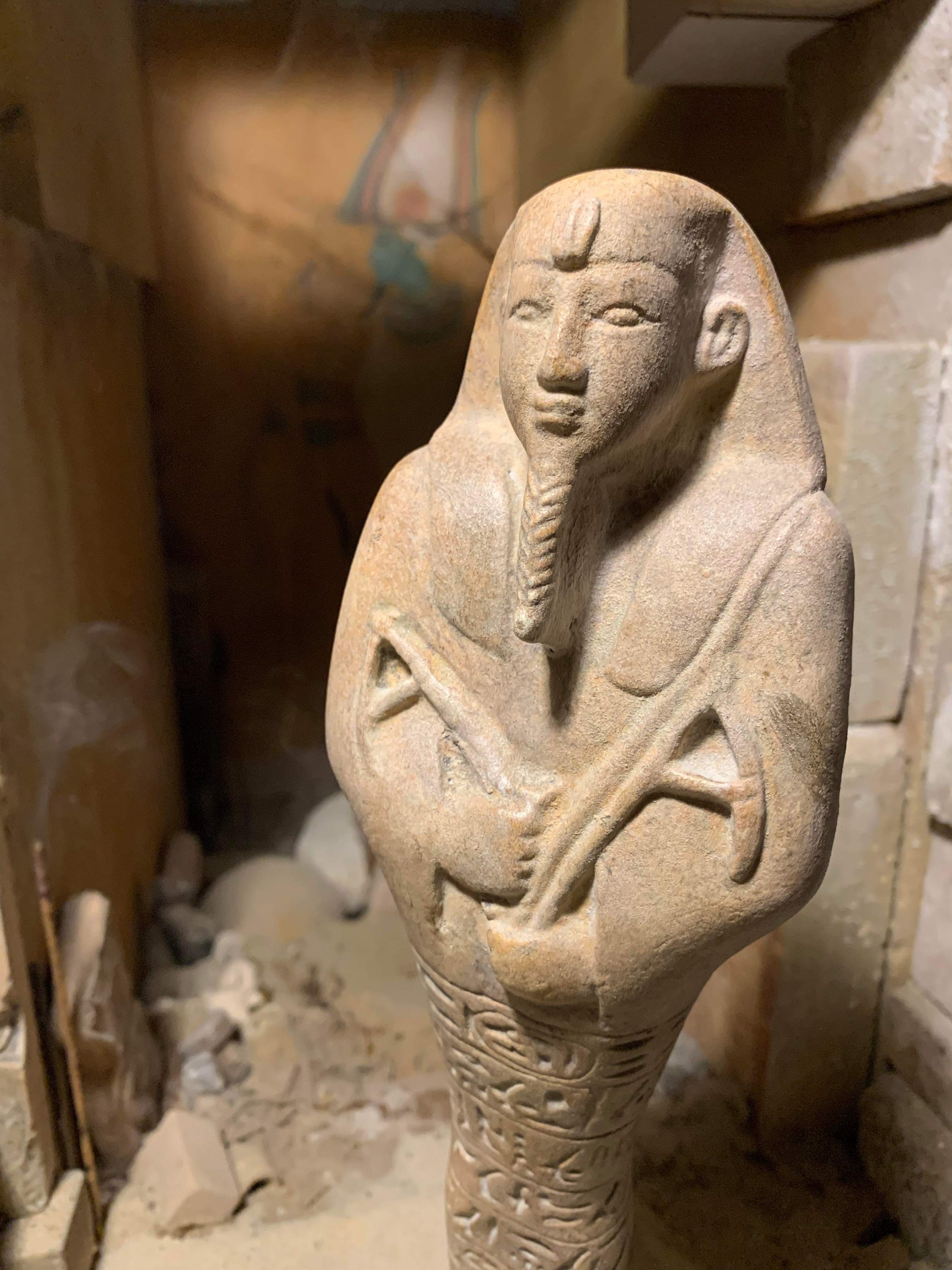 Egyptian statue ushabti figure of King Aspelta Nubian / Kushite ...