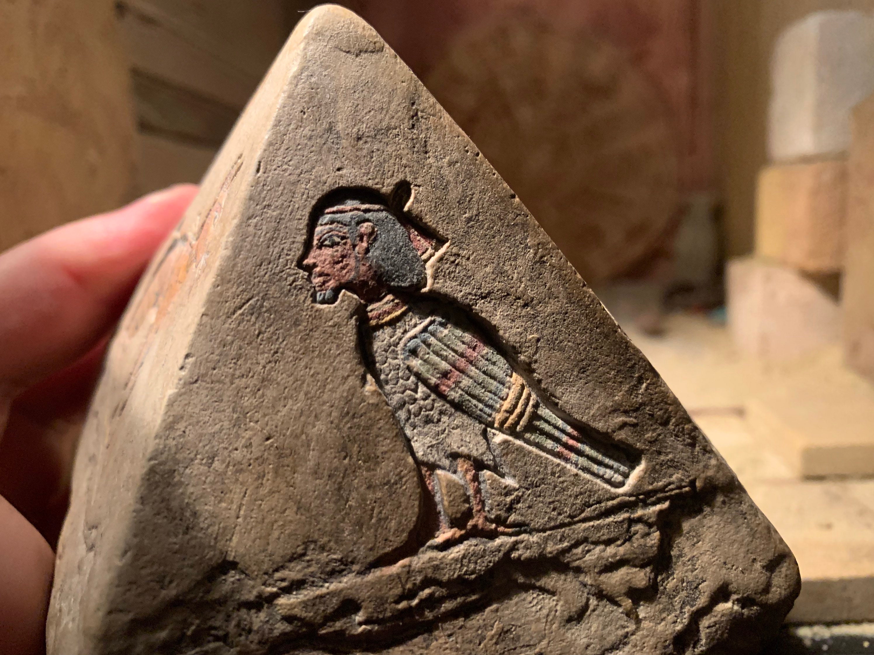 Egyptian pyramid / sculpture art - featuring Bast, Khonsu, Anubis & the ...