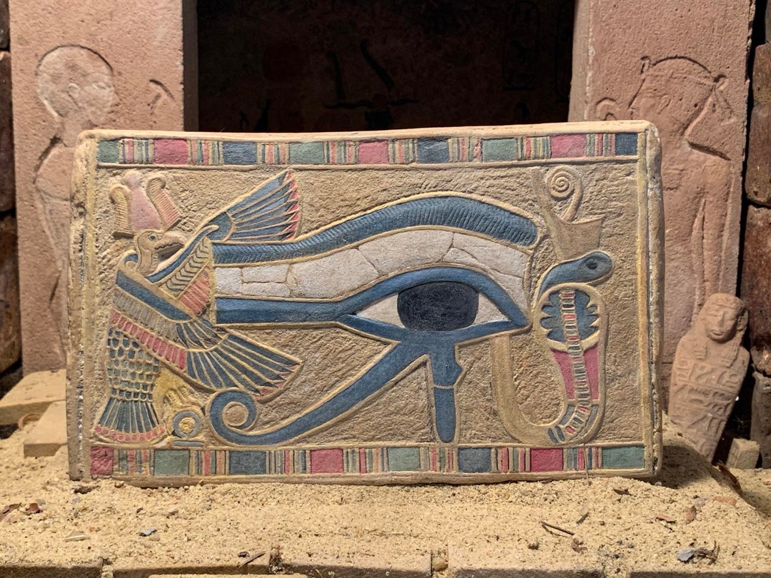 Egyptian Eye of Horus Egyptian Painting Wall Relief Sculpture / Art - Etsy