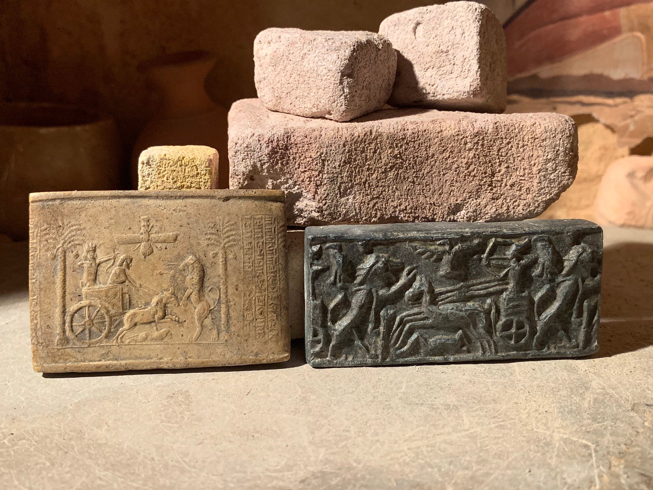 Cylinder seal impressions from ancient Ugarit & Persia. Early ...