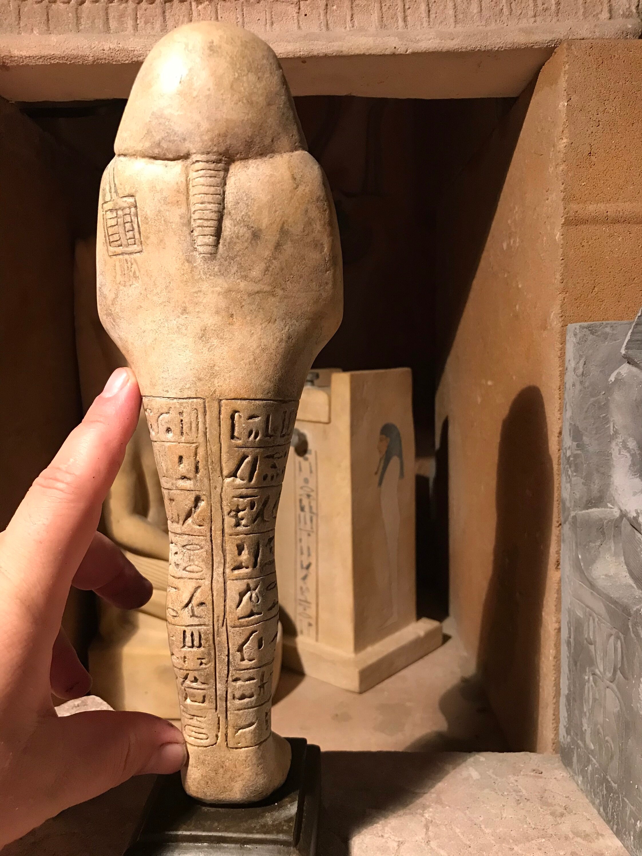 Egyptian statue ushabti figure of King Aspelta Nubian / Kushite ...