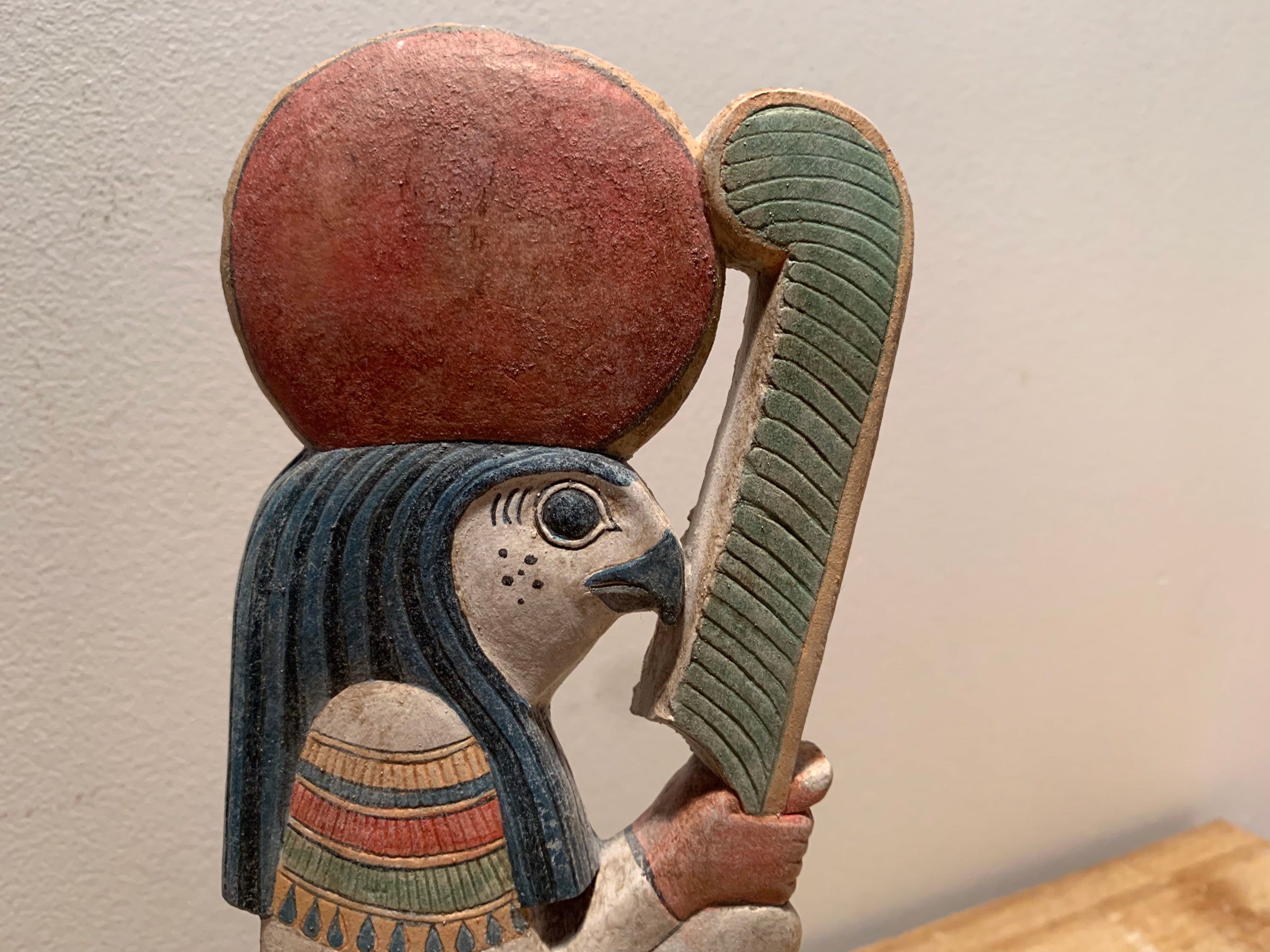 Egyptian relief sculpture replica of Ra - Horakhty.