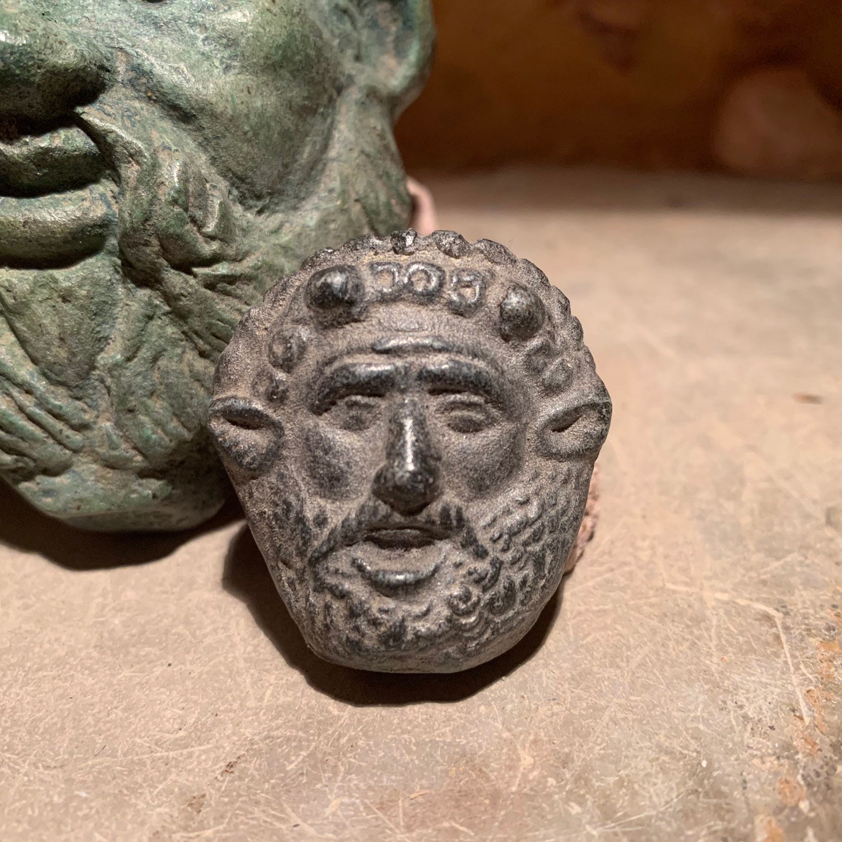 Satyr trio Achelous - Etruscan / Greek / Sculpture Statue set - Museum ...