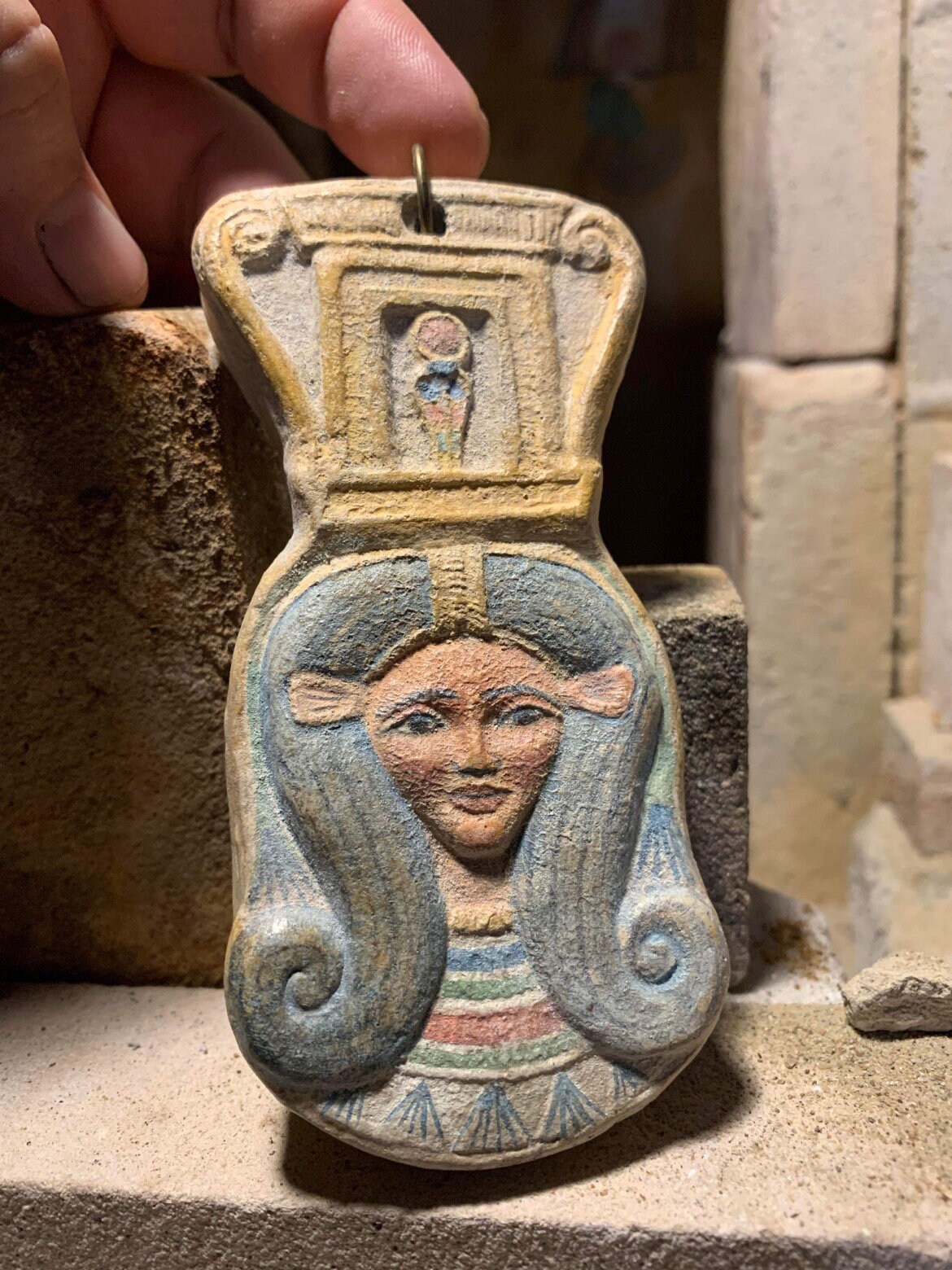 Egyptian art - Hathor / Het-Hur- Goddess of love and music. Hanging ...