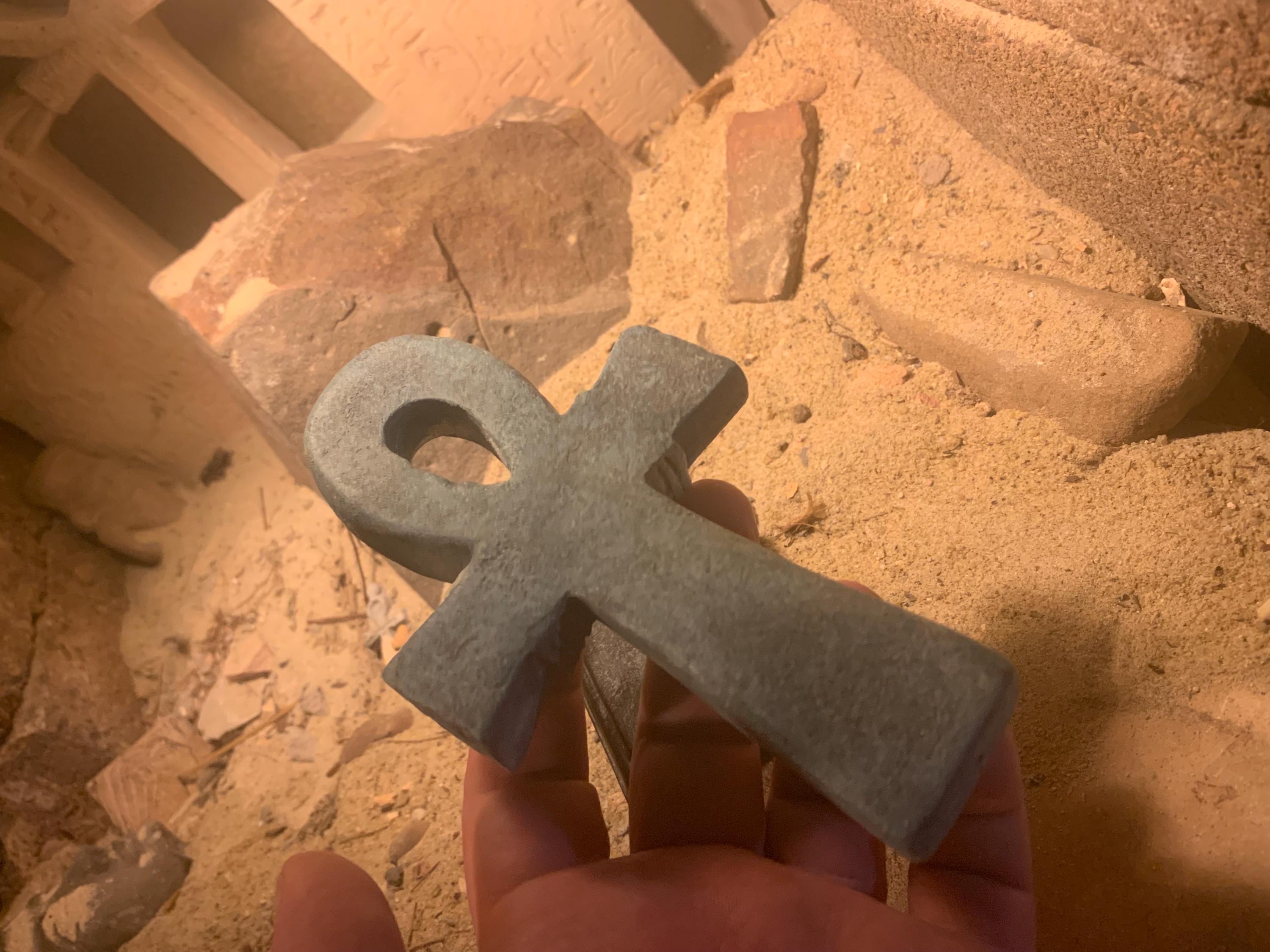 Egyptian Ankh on stand - art - sculpture - Kemetic talisman / amulet ...