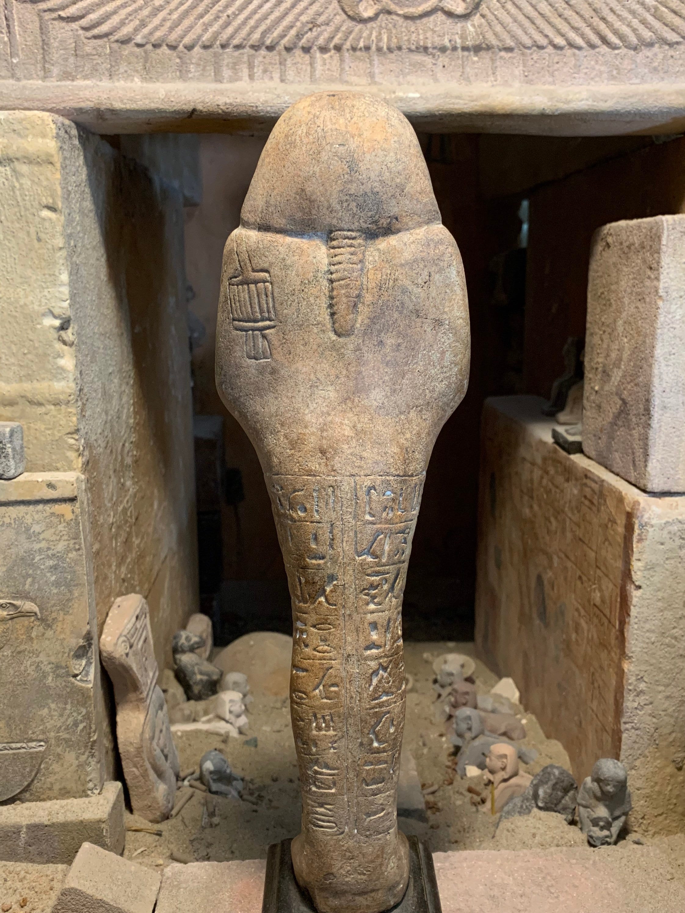 Egyptian statue ushabti figure of King Aspelta Nubian / Kushite ...