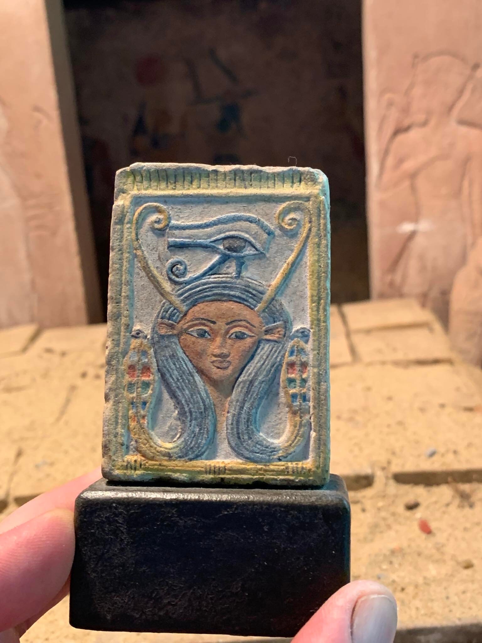 Egyptian sculpture of the goddess of love - Hathor / Het-hur A beloved ...